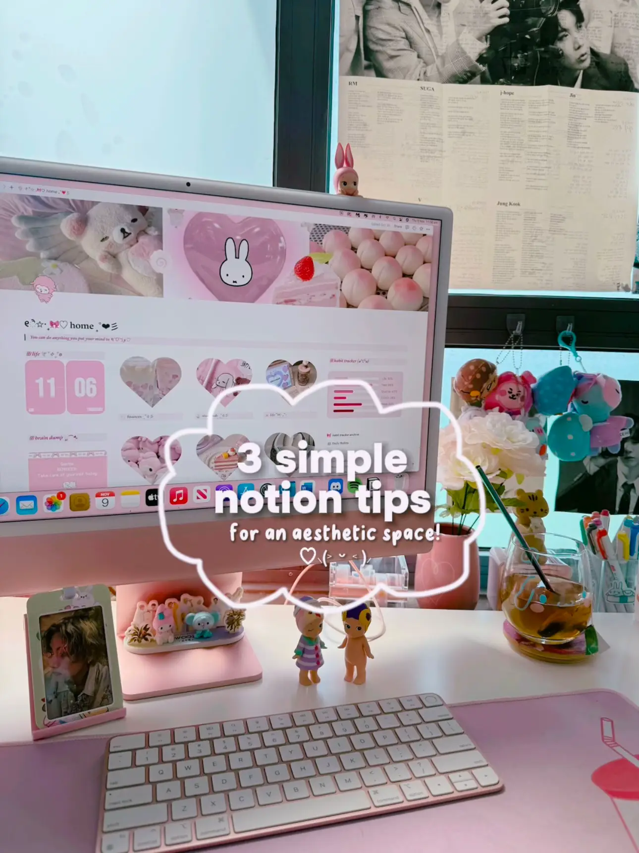 🎀 3 simple aesthetic notion tips | แกลเลอรีที่โพสต์โดย —p ♡⸜(˃ ᵕ ˂ ) | Lemon8