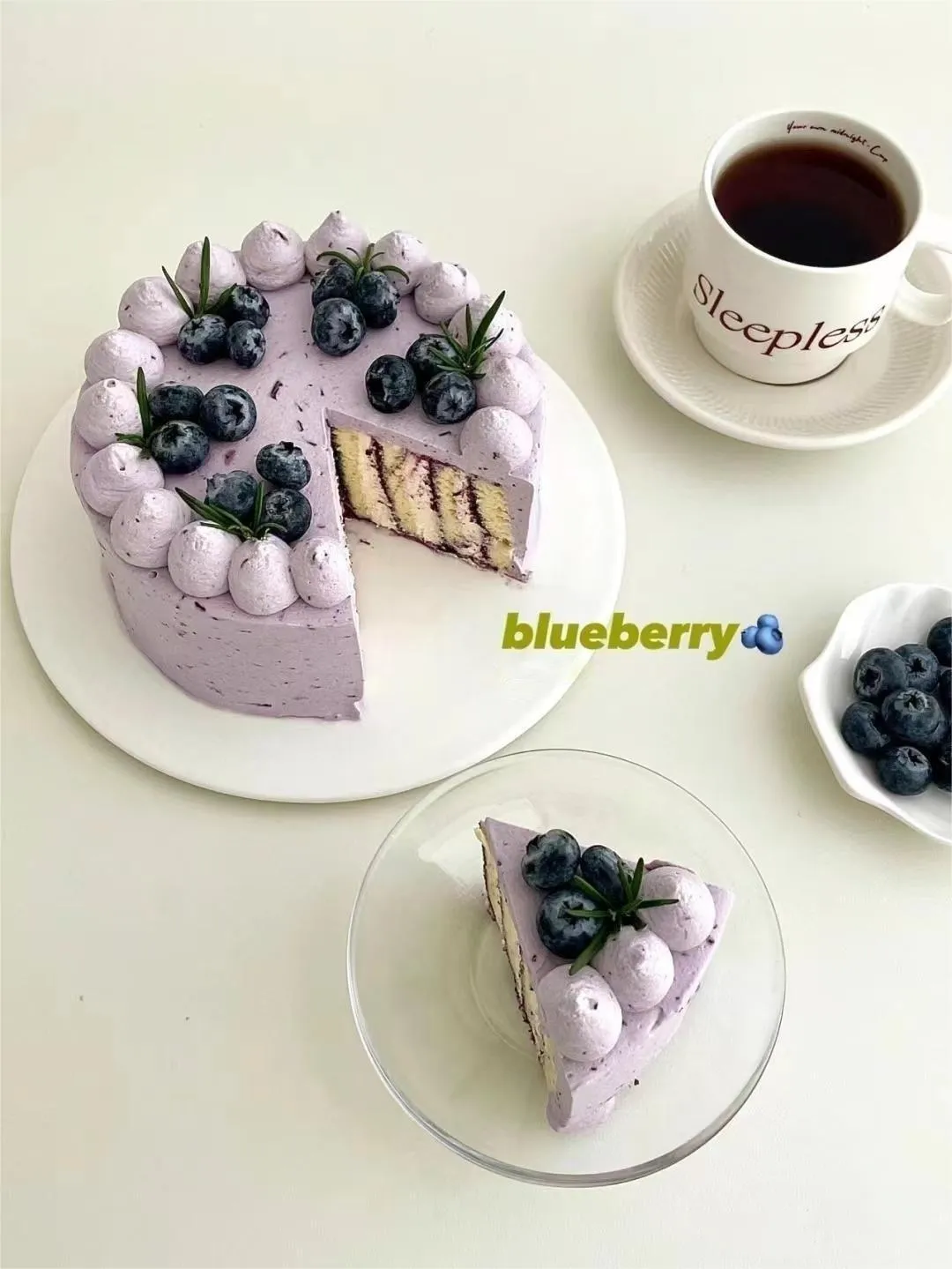 Cake Inspo-Blueberry Cheesecake Cream Cake | Gallery posted by Fiona ...