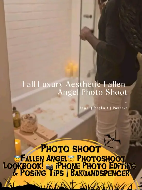Fall Luxury Aesthetic Fallen Angel Photo Shoot | Video published by BakuVibes Music | Lemon8