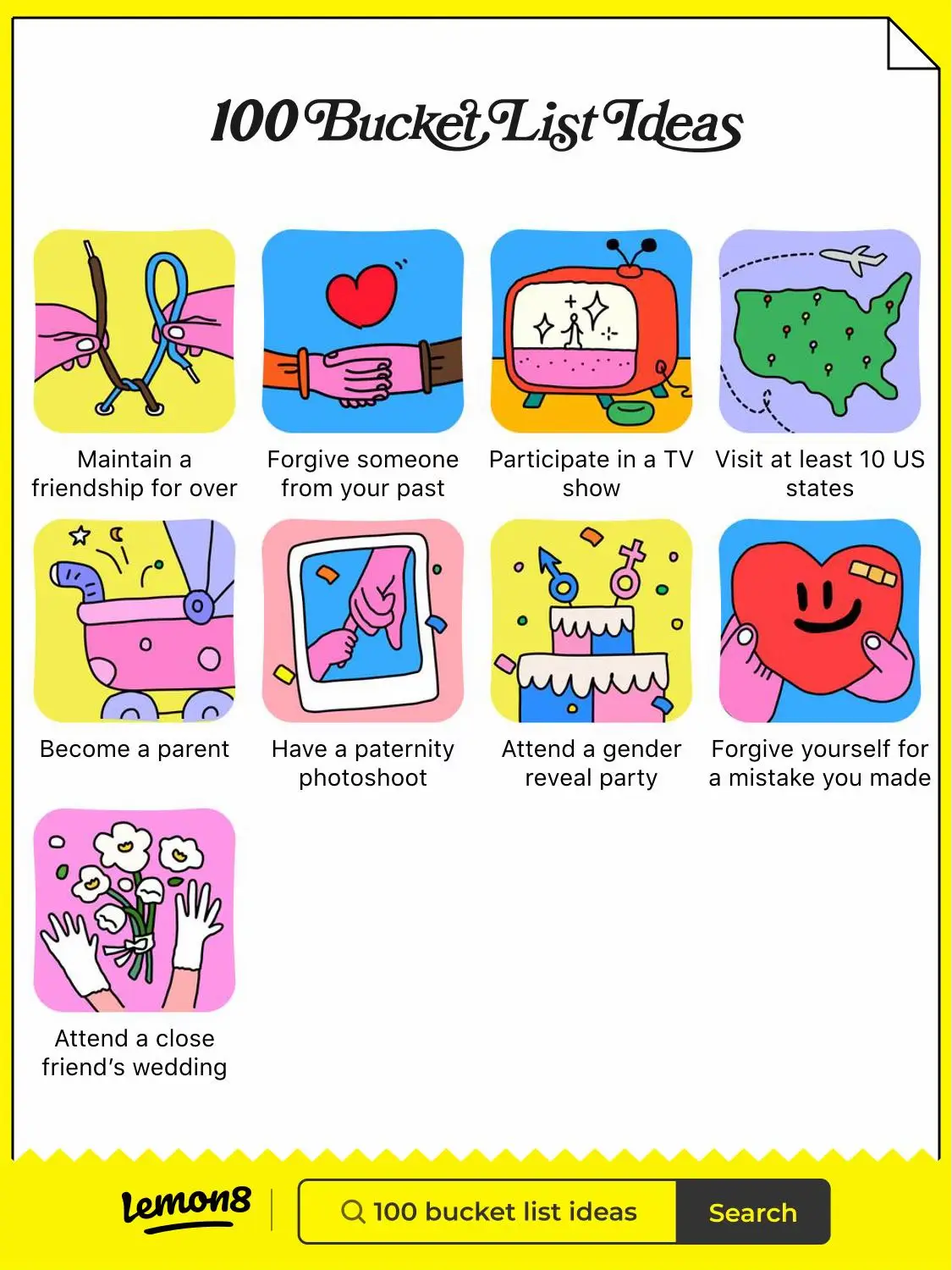 Check out 100 Bucket List Ideas! | Gallery posted by Ms.G | Lemon8
