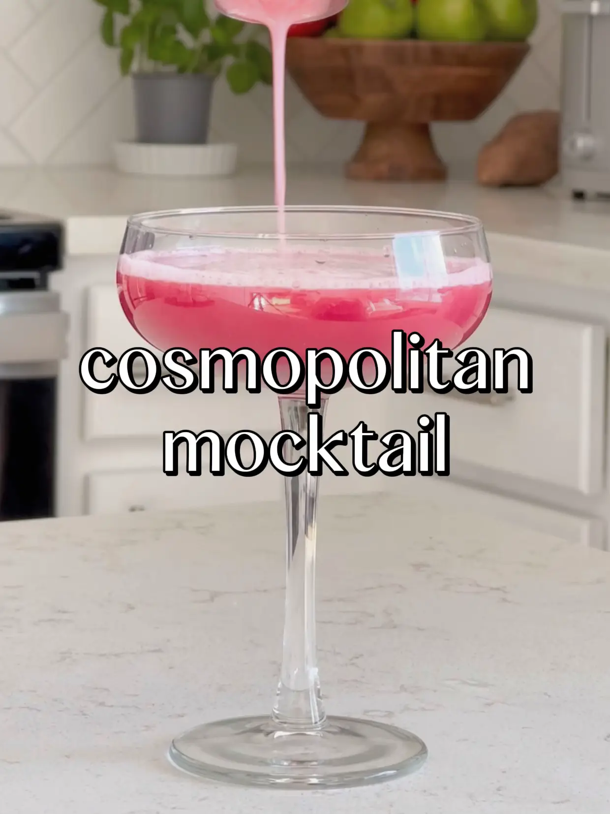 cosmopolitan mocktail | Video published by katie lopynski | Lemon8