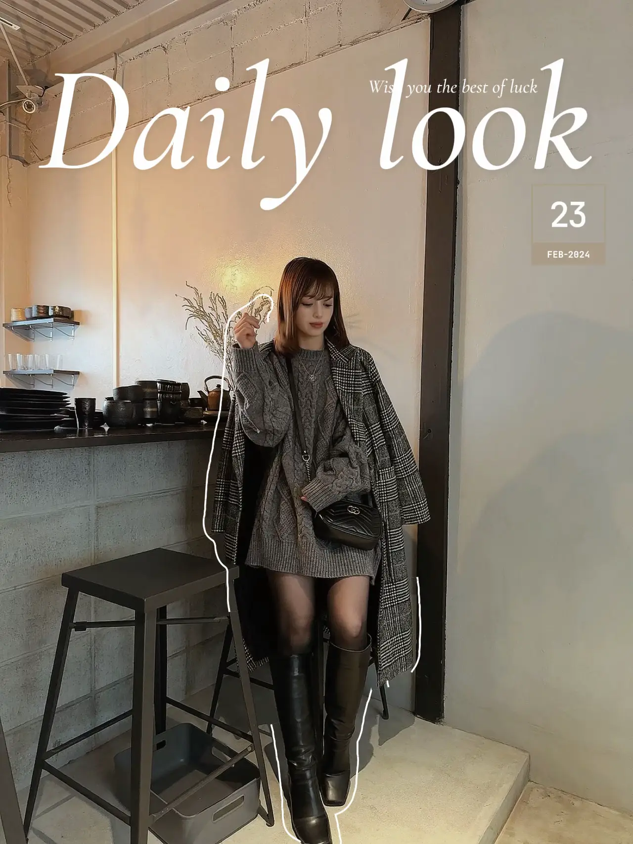 Daily look 大人ニットワンピコーデ🤍 | mocoが投稿したフォトブック | Lemon8