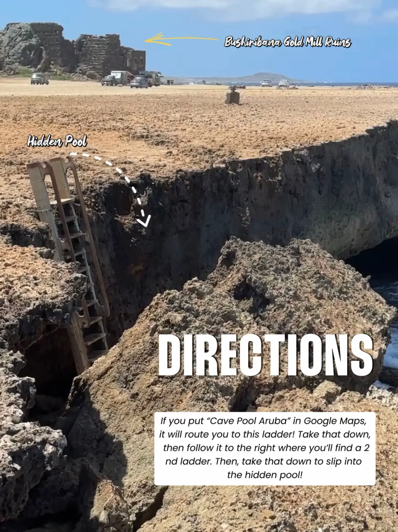 how to find this HIDDEN natural pool in Aruba 🌊 | Galeri disiarkan oleh ...