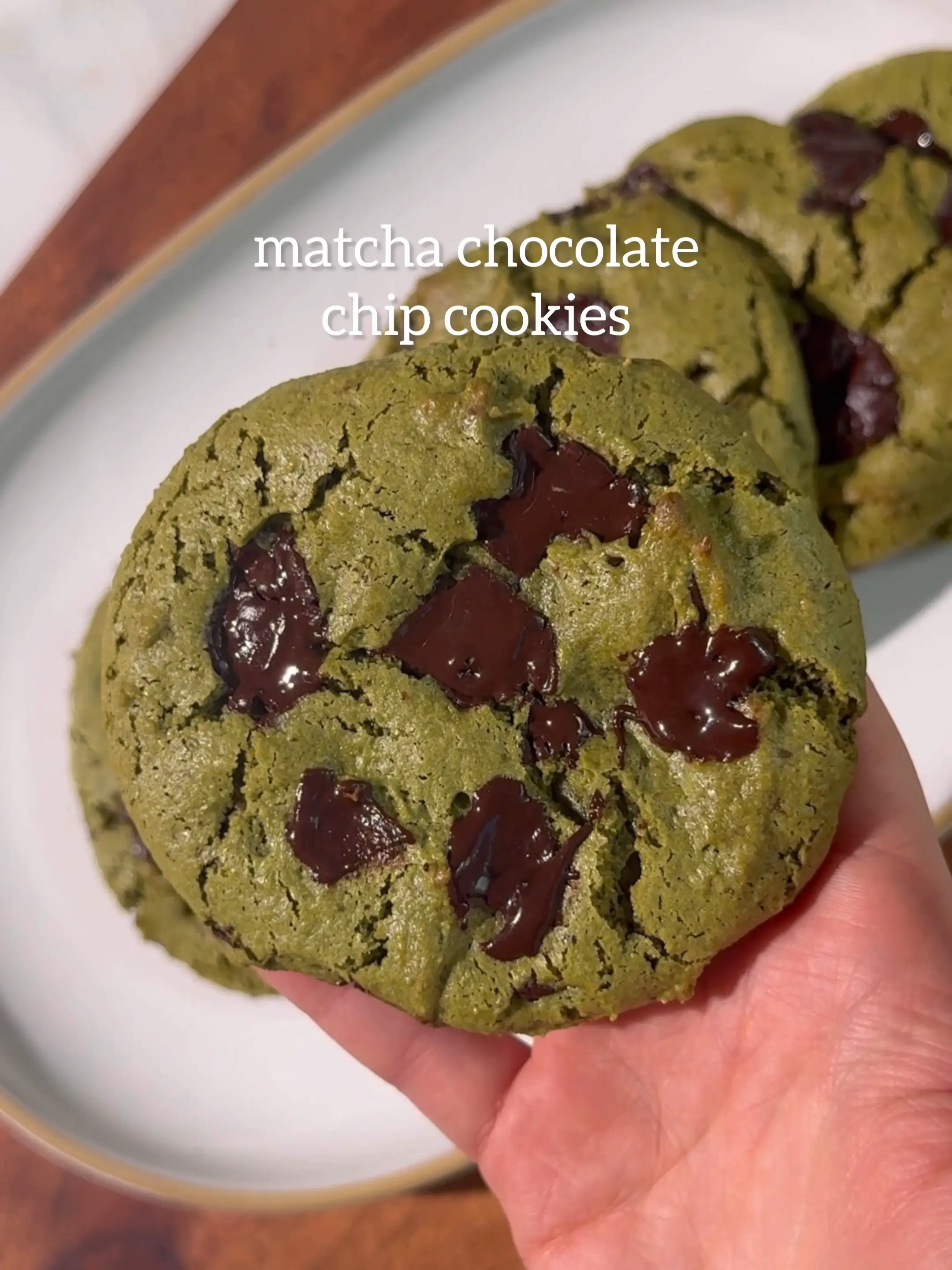 Matcha chocolate chip cookies | Video published by Avocado_skillet | Lemon8
