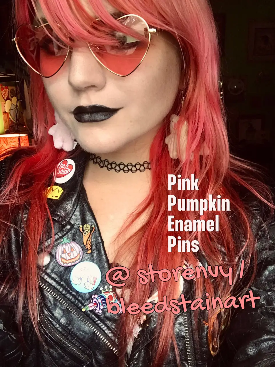 Pink PumpkinEnamel Pins | Gallery posted by Bleed_Stain_Art | Lemon8