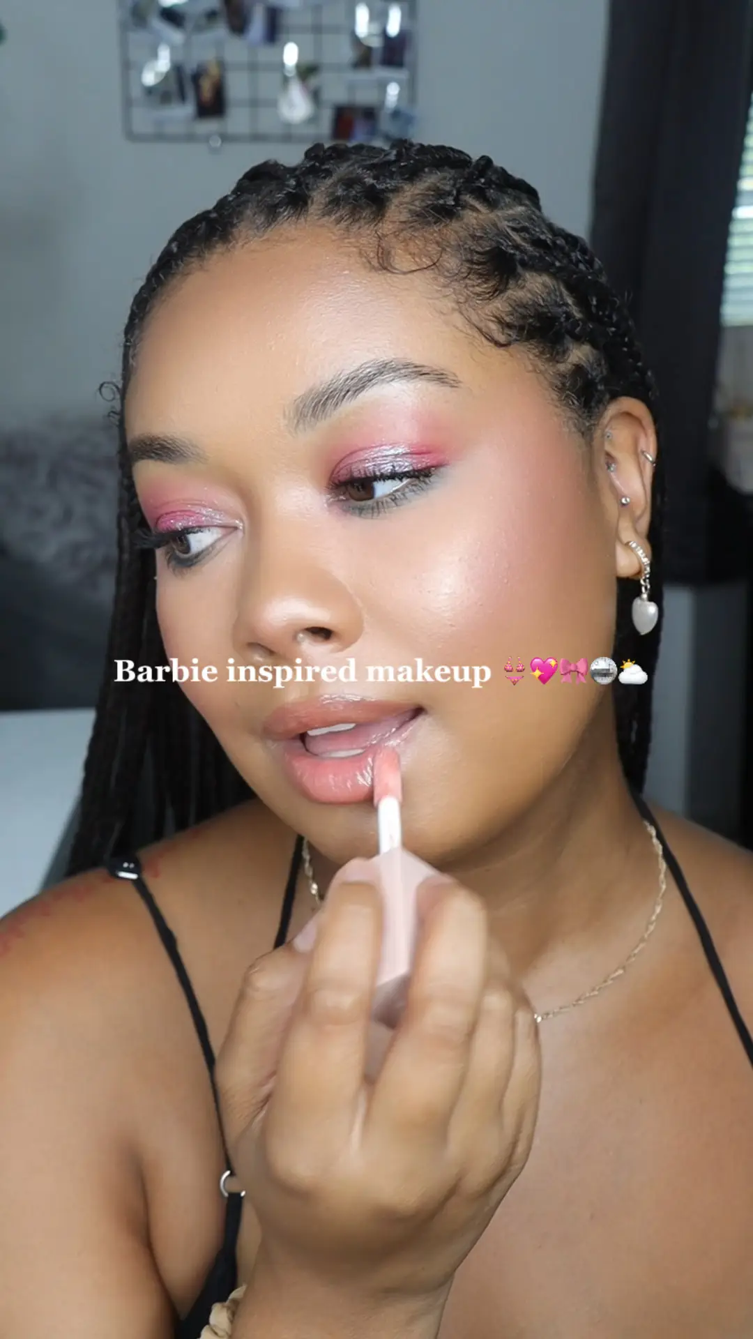 Barbie inspired makeup 🤍🌸🎀🌷 | Video published by J A S M Y N | Lemon8