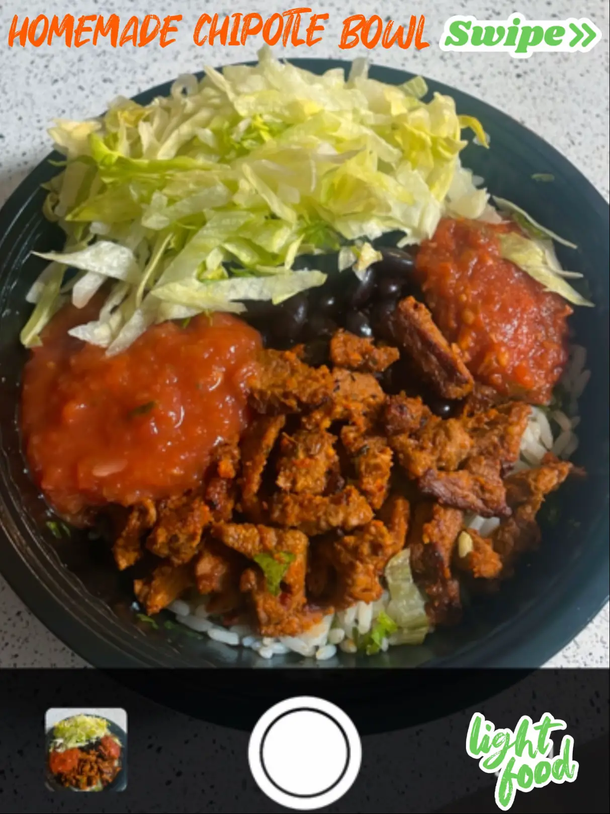 HOMEMADE CHIPOTLE BOWL | Gallery posted by Praizbae | Lemon8