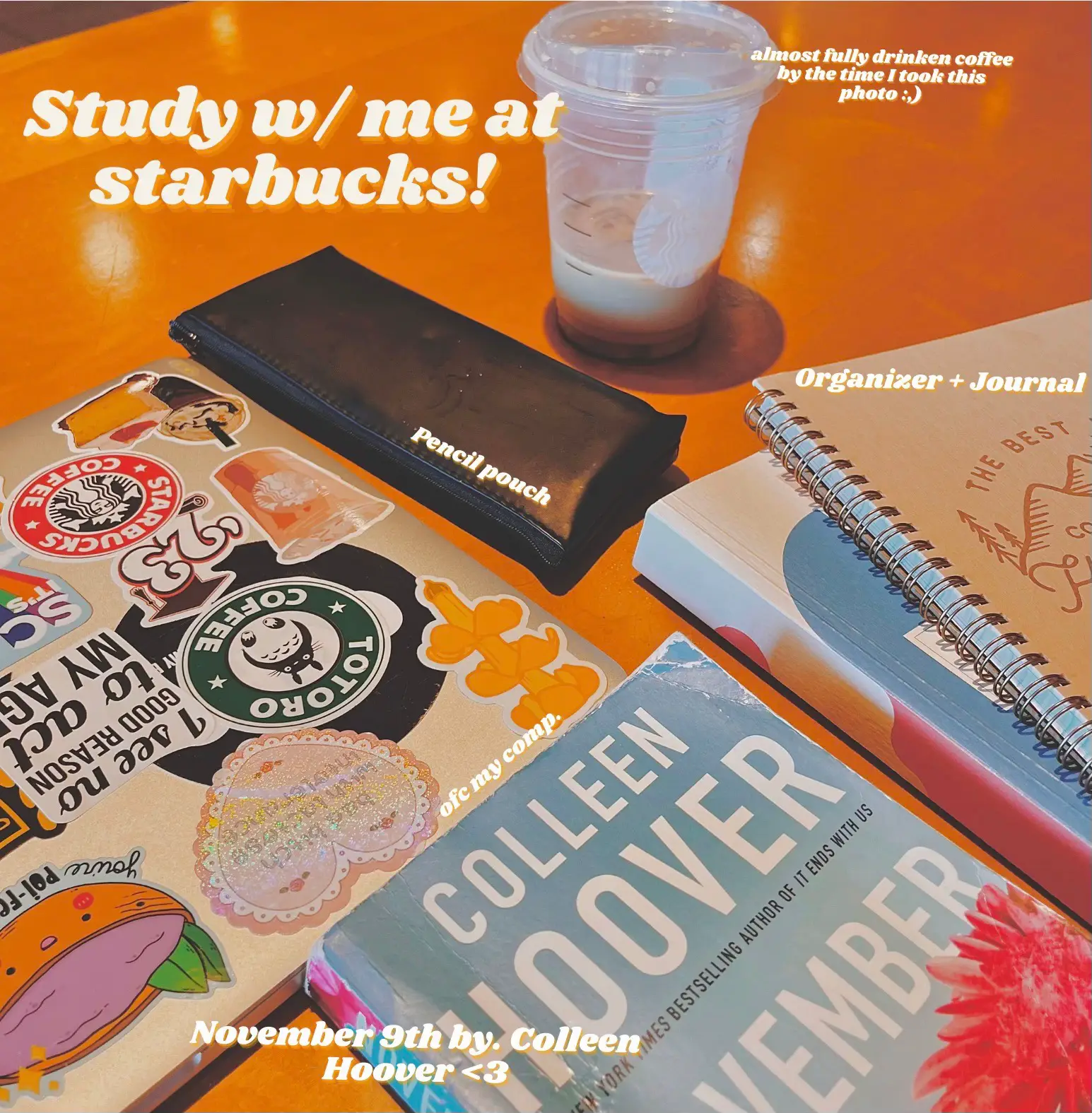 Starbucks Study Sesh ☕️🪩🤍🌸 | Gallery posted by Danielka | Lemon8