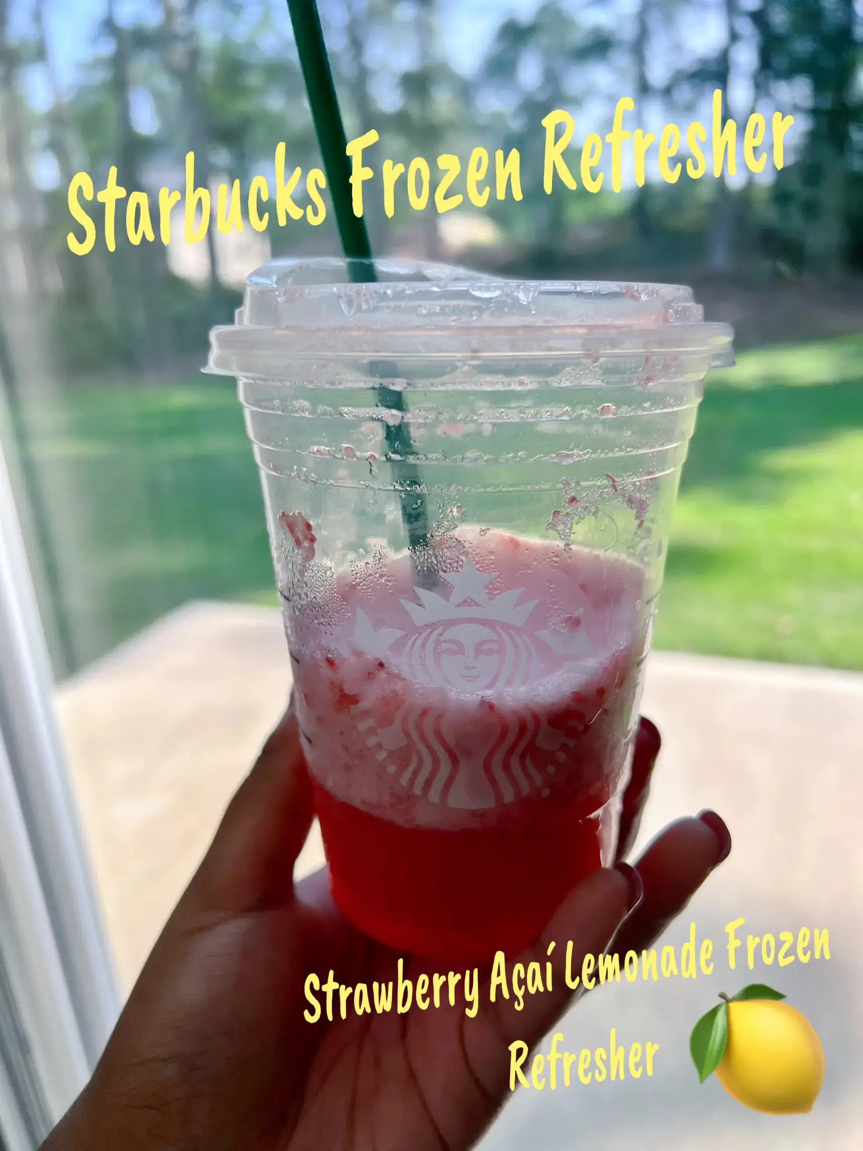 New Starbucks Frozen Refreshers | แกลเลอรีที่โพสต์โดย Shantaye | Lemon8