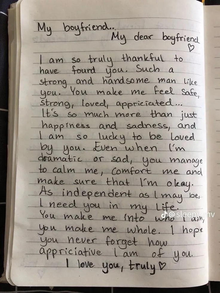 Letters For Your Boyfriend Gallery Posted By Rachiel Lemon8