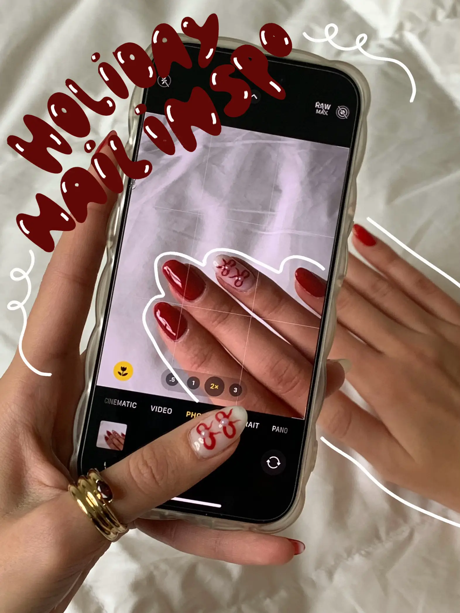 holiday nail inspo *. ·🧣⋆·˚ | Gallery posted by sam ♡ | Lemon8
