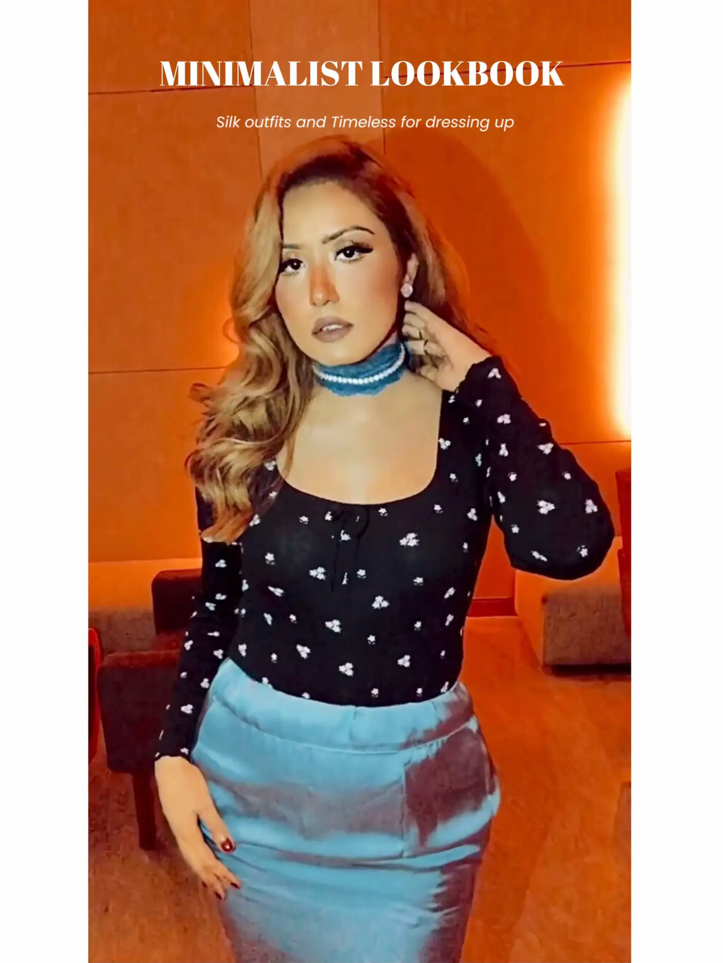 A satin silk evening 🩵 INSPO | Video published by Nikkysimandy | Lemon8