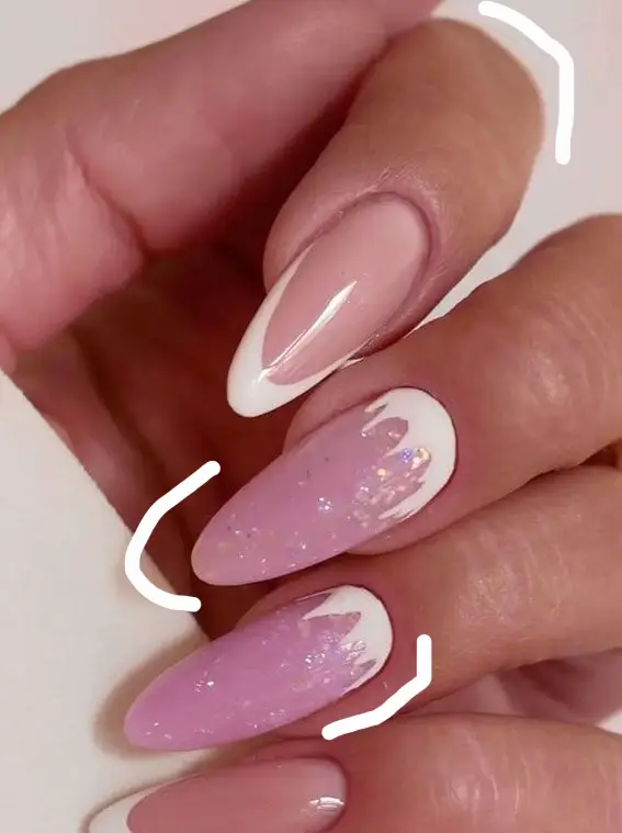 pink christmas nail inspo ! 🩷 | Gallery posted by cr ! ️☃️🤍 | Lemon8