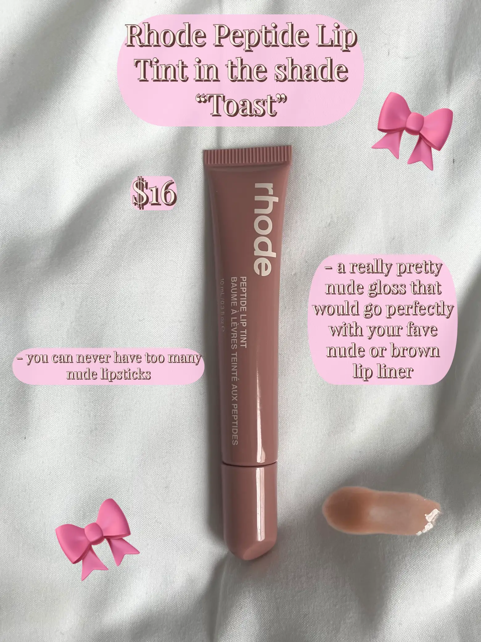 Rhode Peptide Lip Tints & Swatches 🍞☕️🎀 | Gallery posted by Nicolette ...