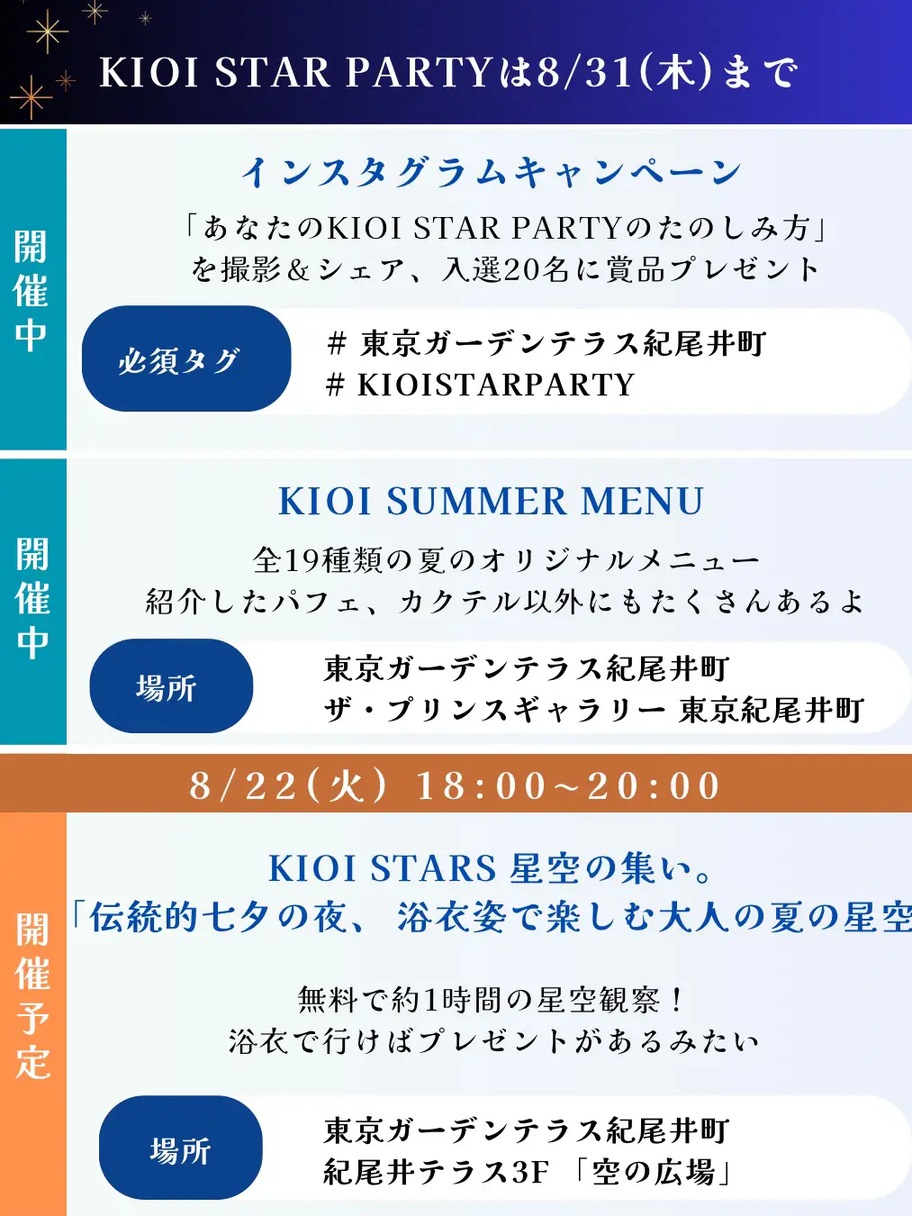【イベント情報】真夏のイルミネーションand星空スポット、限定パフェも💗|東京•永田町 Maru|東京週末おでかけが投稿したフォトブック