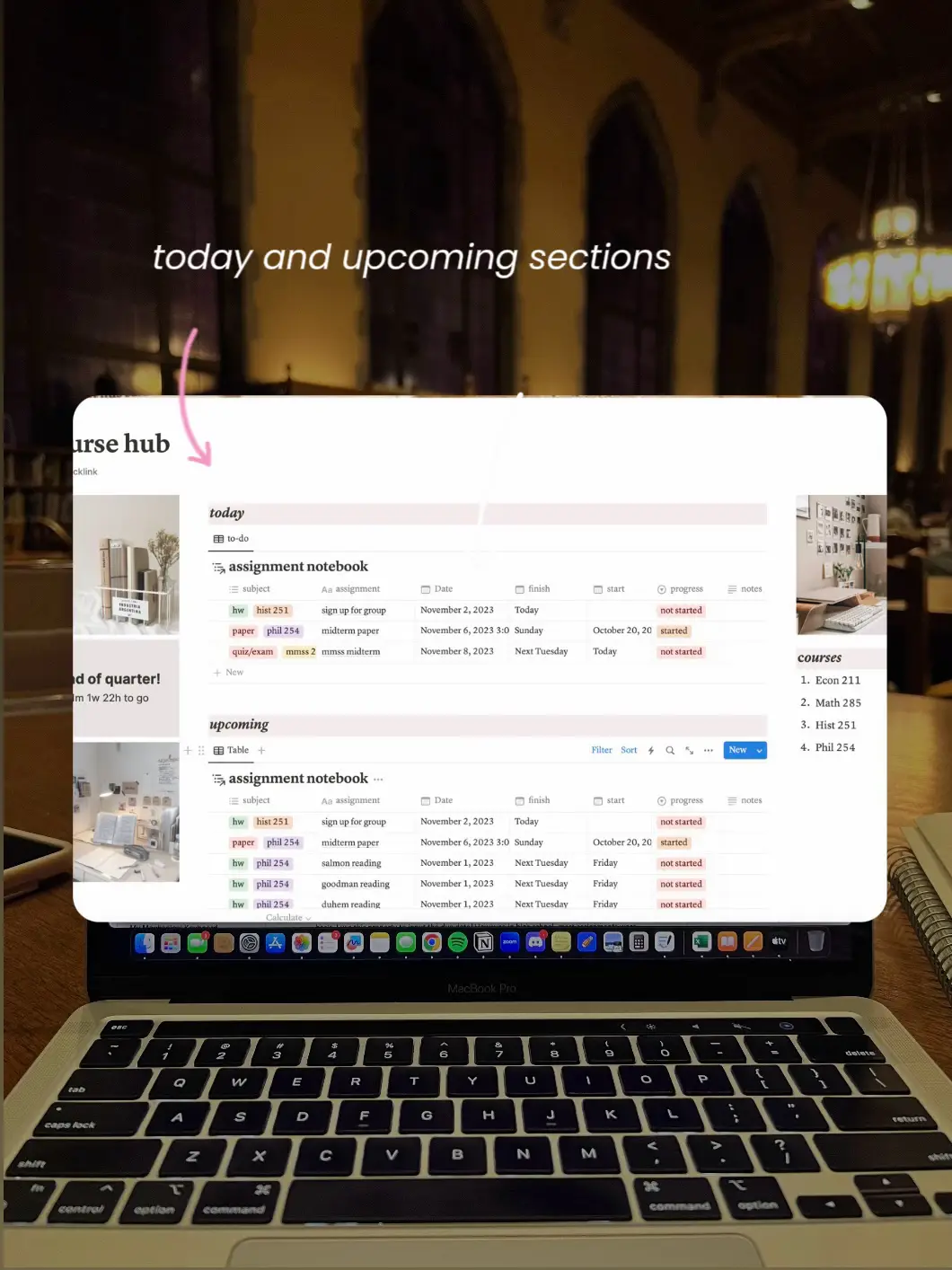 My Notion Course Hub Setup | แกลเลอรีที่โพสต์โดย selina jiang | Lemon8