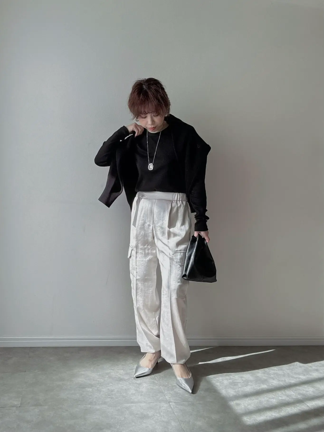 PLST × UNIQLO 】 Active in the office! High quality parachute pants style for adult girls ...