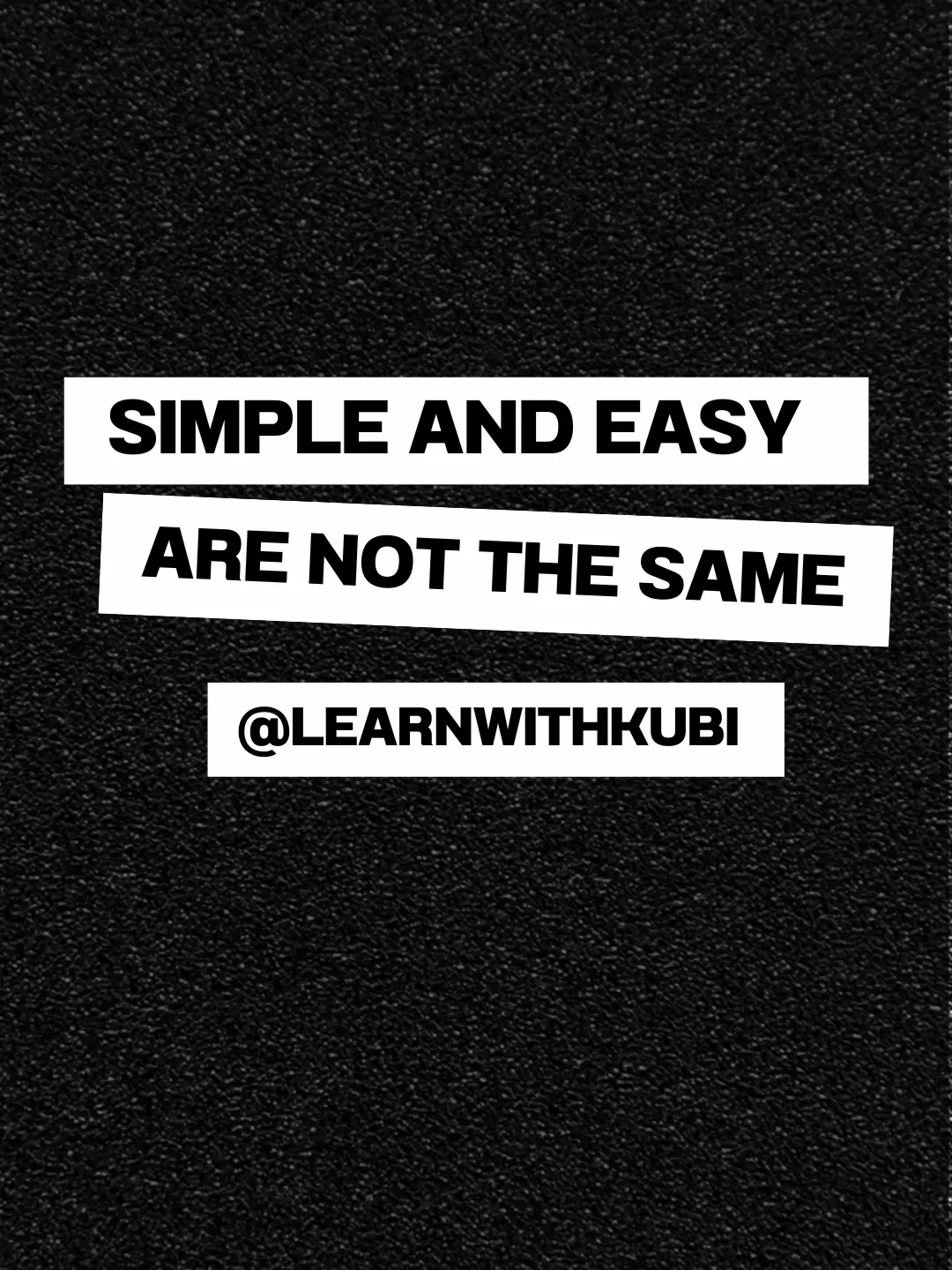 Simple vs easy | Video published by LearnWithKubi | Lemon8
