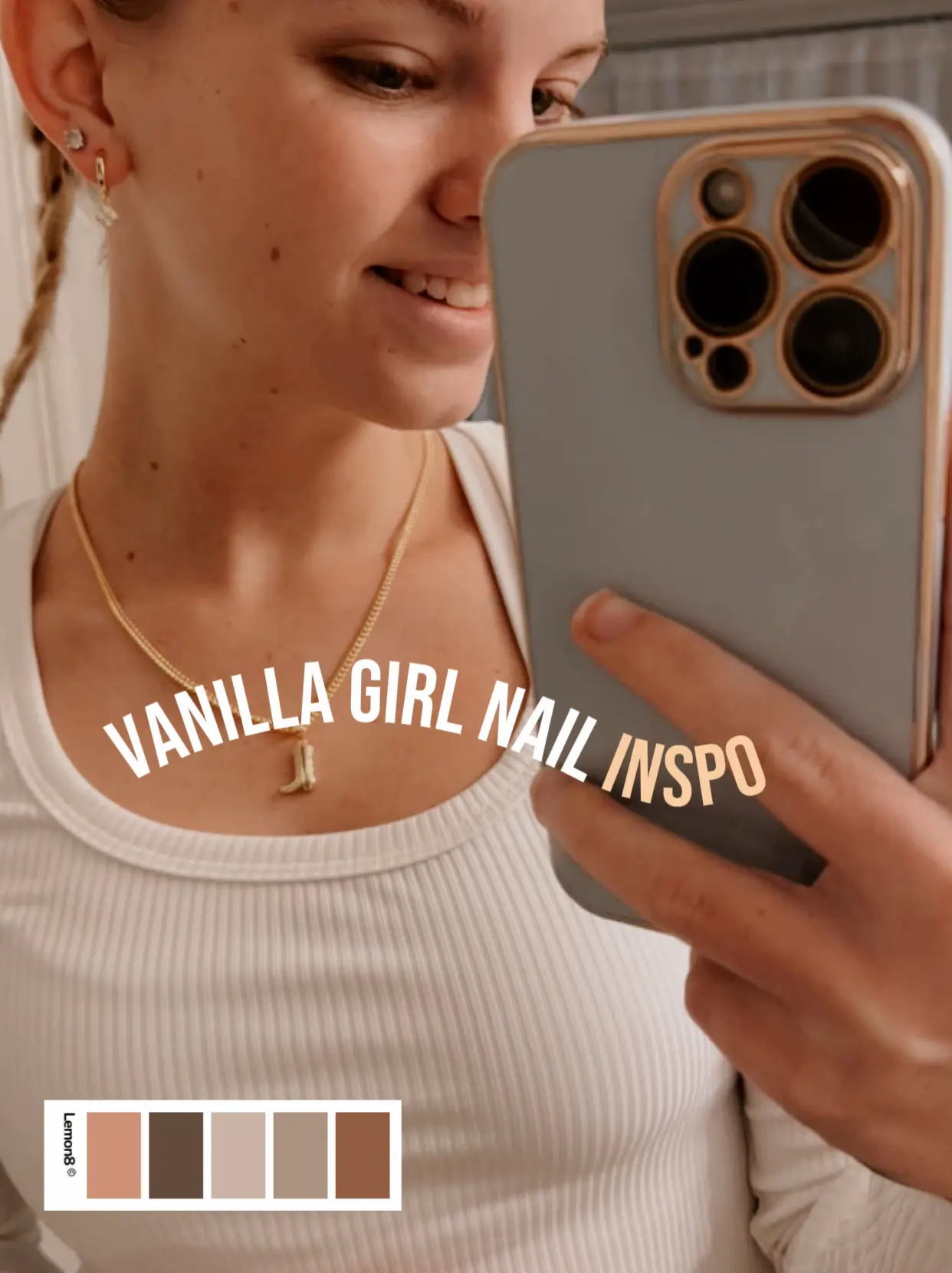 Vanilla Girl Nail | Gallery posted by Kaitlynn🤍🤎 | Lemon8