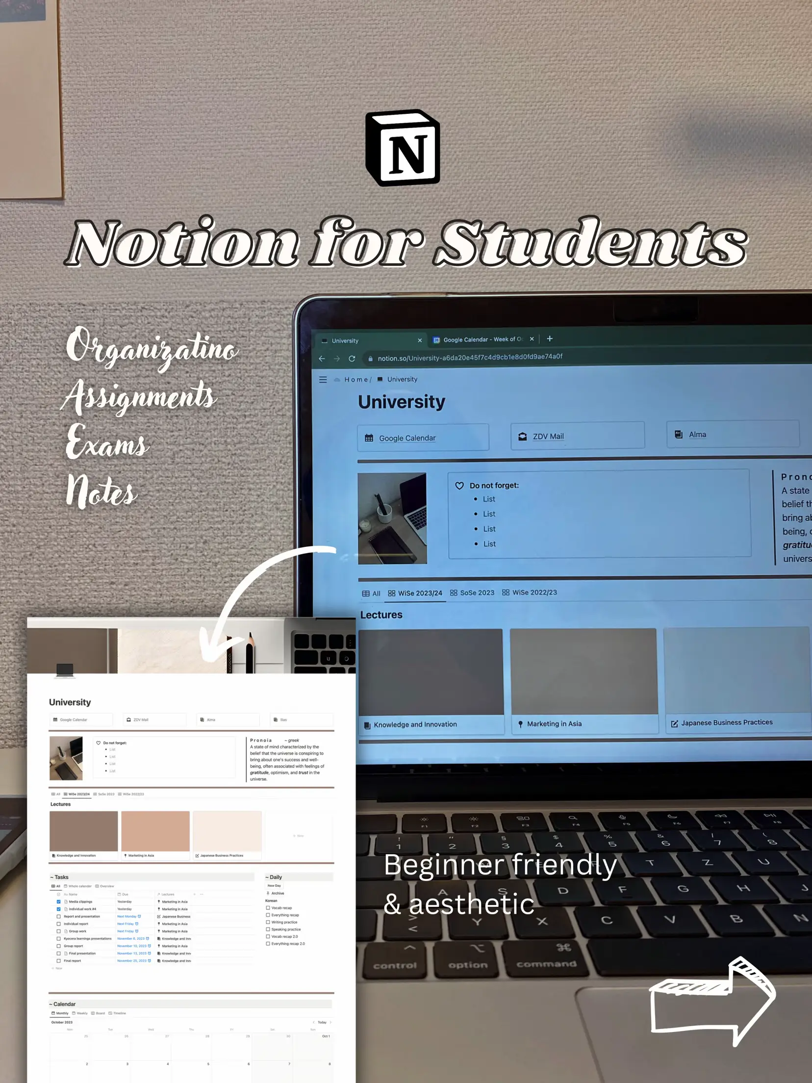 Organize your university life with Notion 👇 | Gallery posted by Mindstudyio | Lemon8
