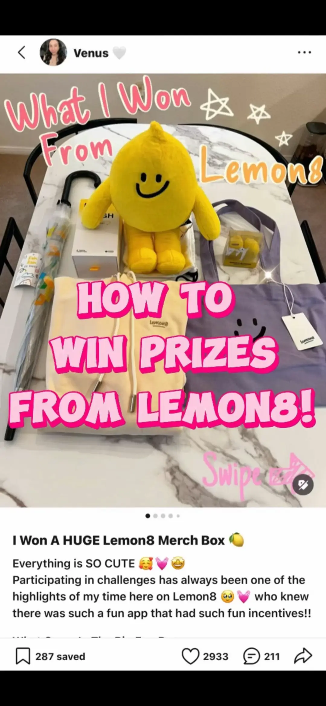 How To Win Prizes From Lemon8 🍋 It’s Easy! | Video published by Venus 🤍 | Lemon8