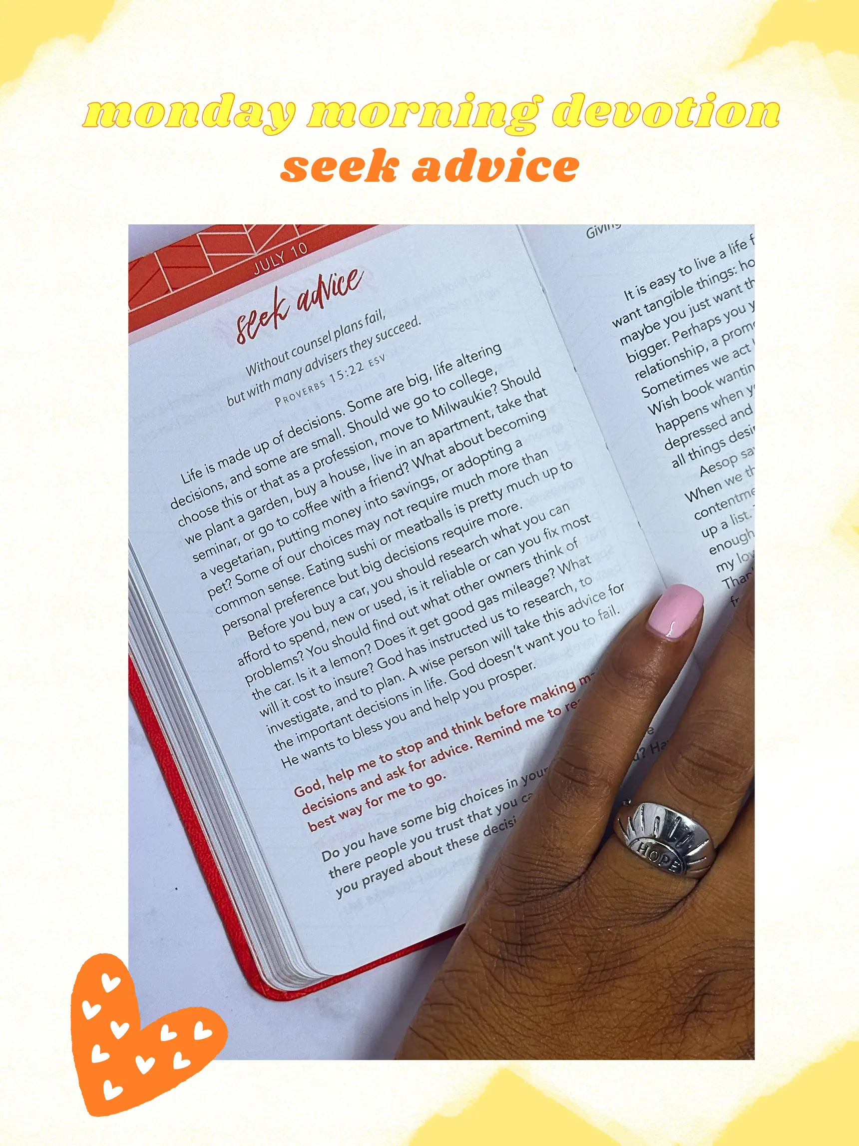 Monday Morning Devotion Seek Advice | Gallery posted by BeeLovings | Lemon8