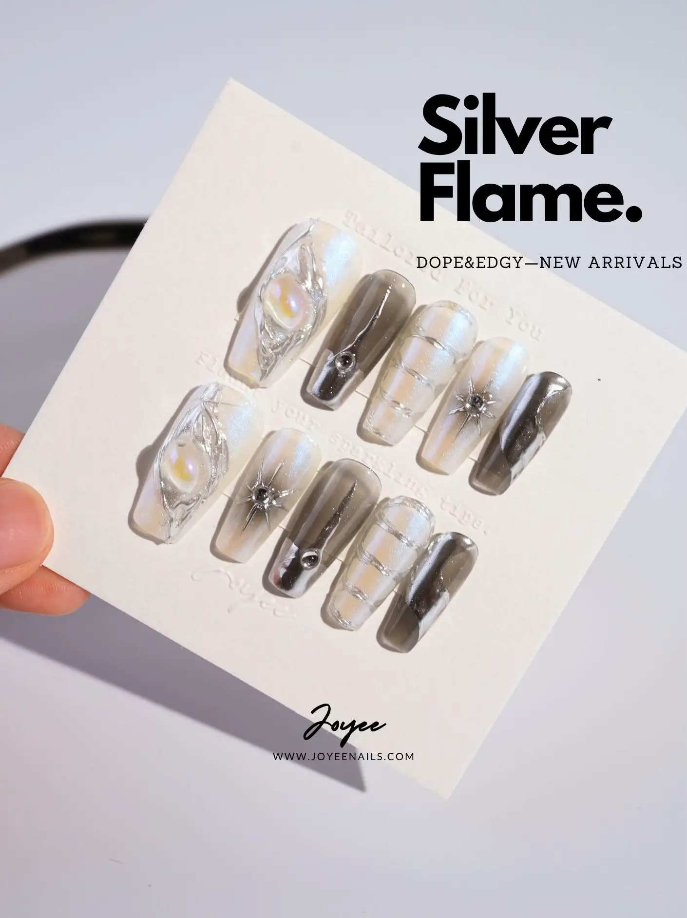 New nail sets of chrome flame nails 💅🏼 | Gallery posted by Joyee | Lemon8