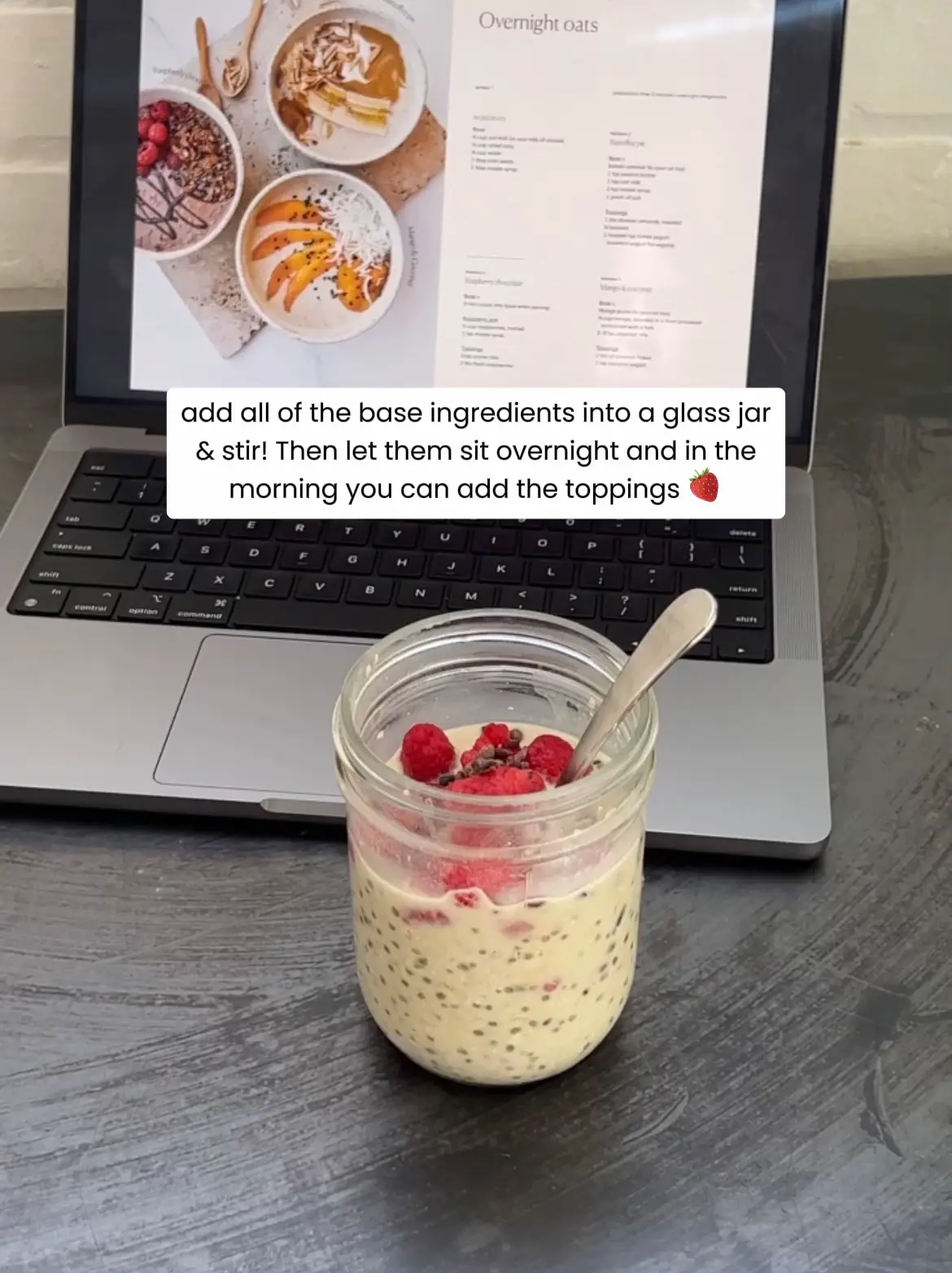 easy pre-workout overnight oats breakfast recipe! | แกลเลอรีที่โพสต์โดย ...