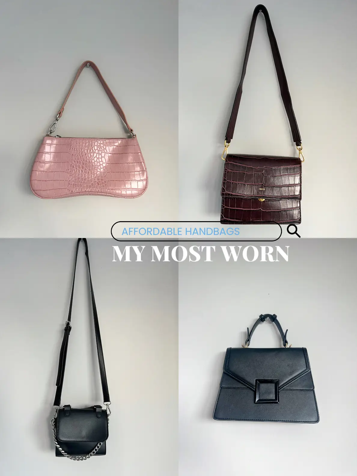 My most worn affordable handbags | แกลเลอรีที่โพสต์โดย Pri | Lemon8