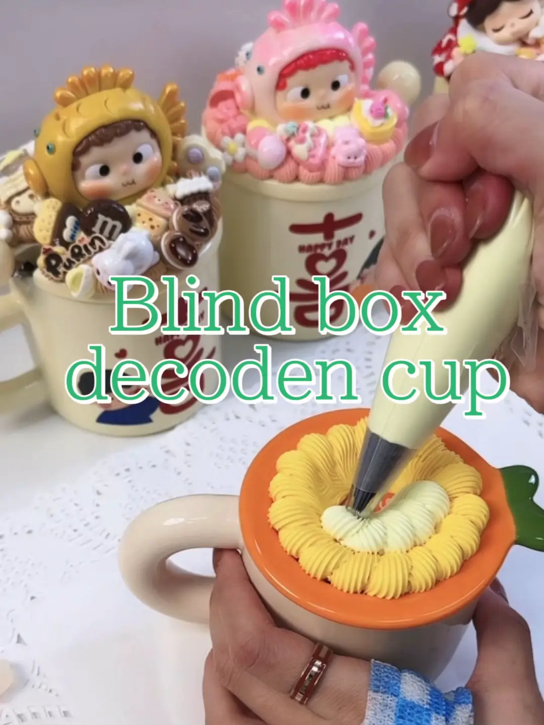 Blind box handmade decoden cup | Video published by Wendy_MFS | Lemon8
