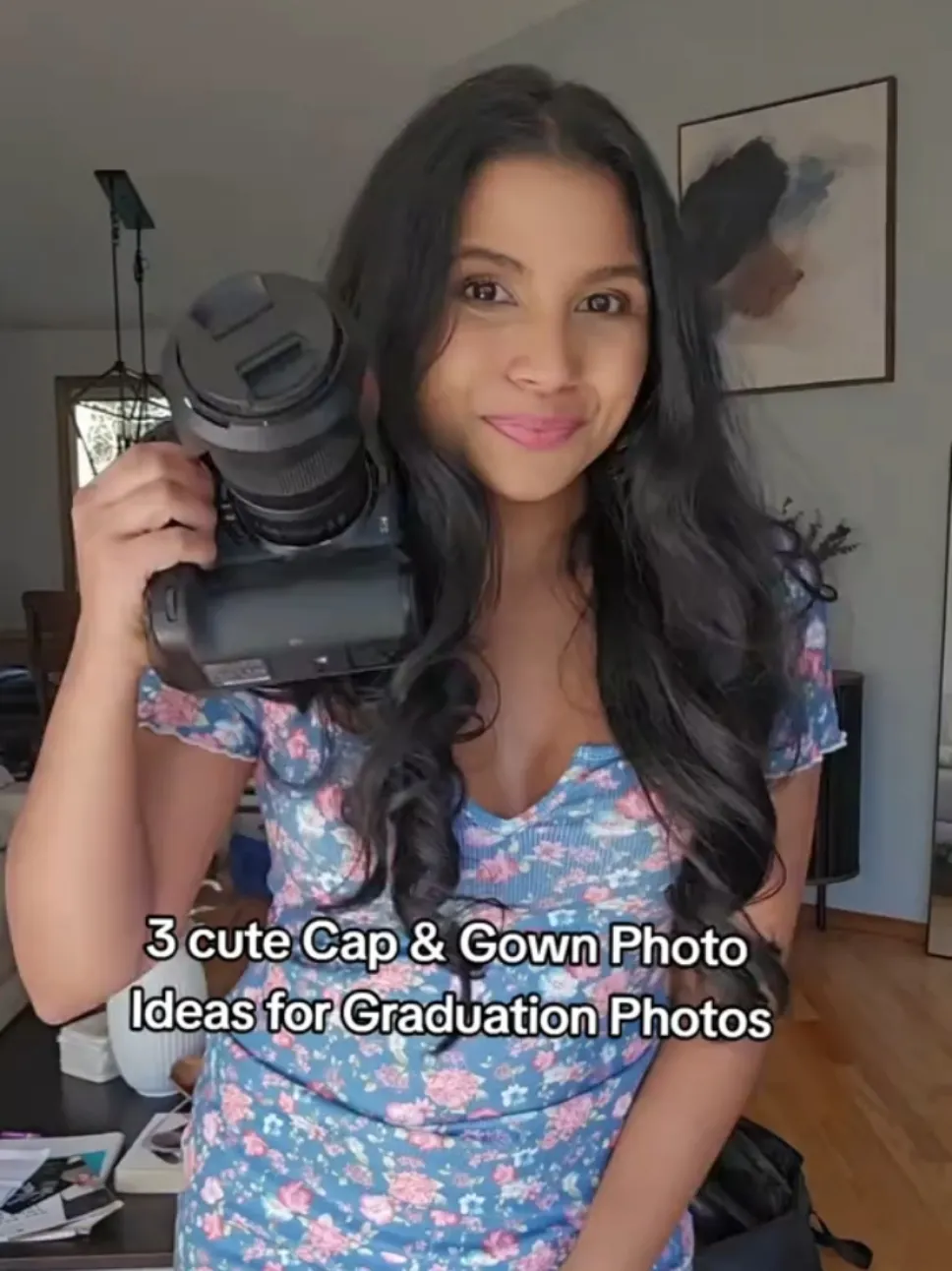 Cap and gown photo idea for graduation | Video published by Study buddy | Lemon8