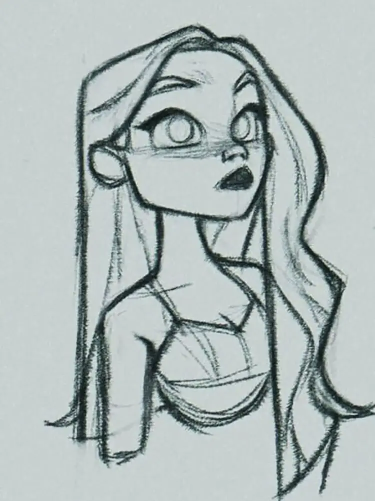 Girl drawings || art ideas || cute sketches || | Gallery posted by ...