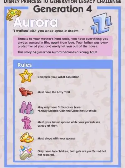 Sims 4 Disney Princess Legacy Challenge👑 | Gallery posted by 🐌 | Lemon8