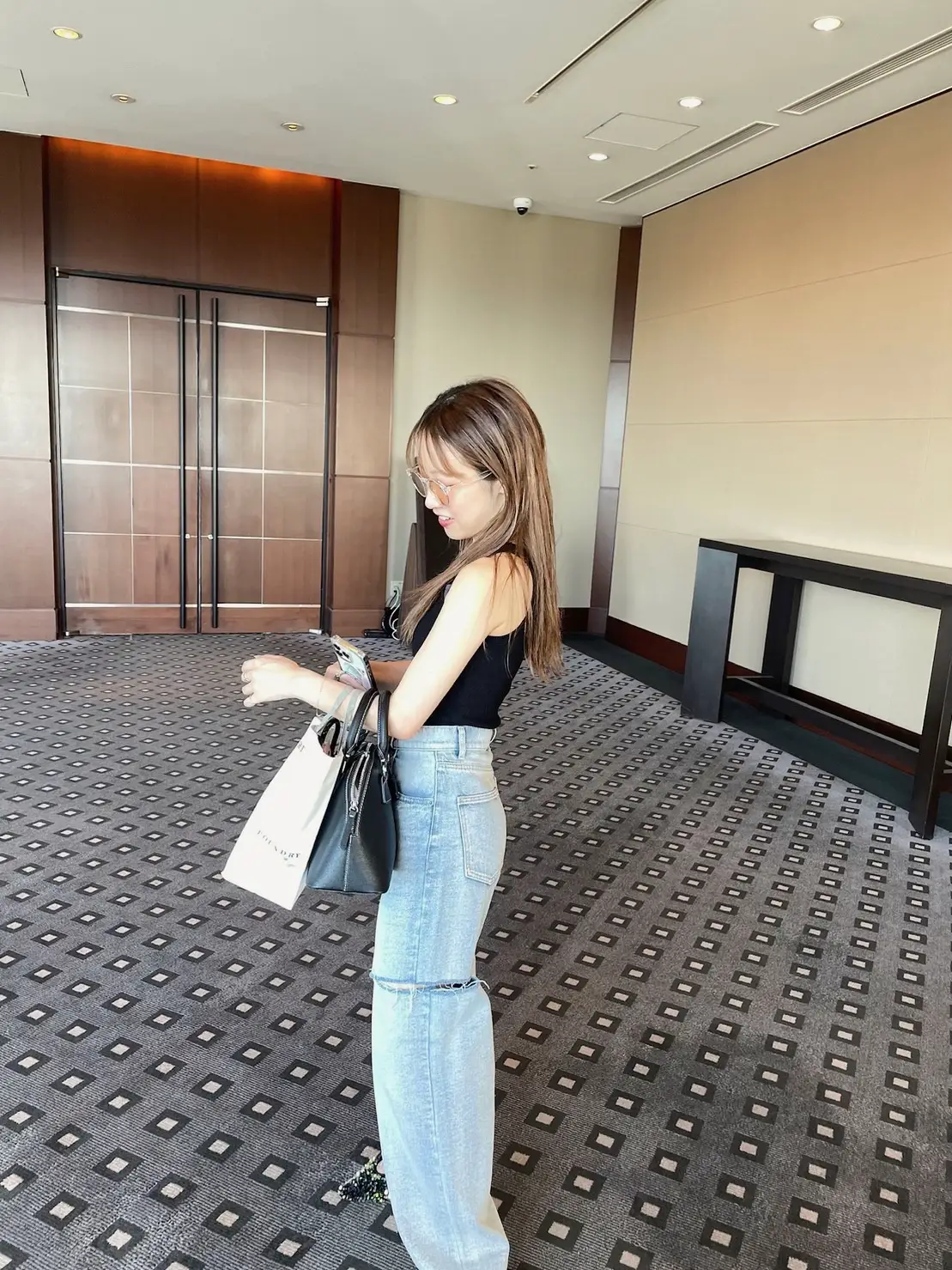 【GRLおすすめデニム 👖】骨格ウェーブ大優勝🏆 スリットデニムワイドパンツ[cu420] | ma" が投稿したフォトブック | Lemon8