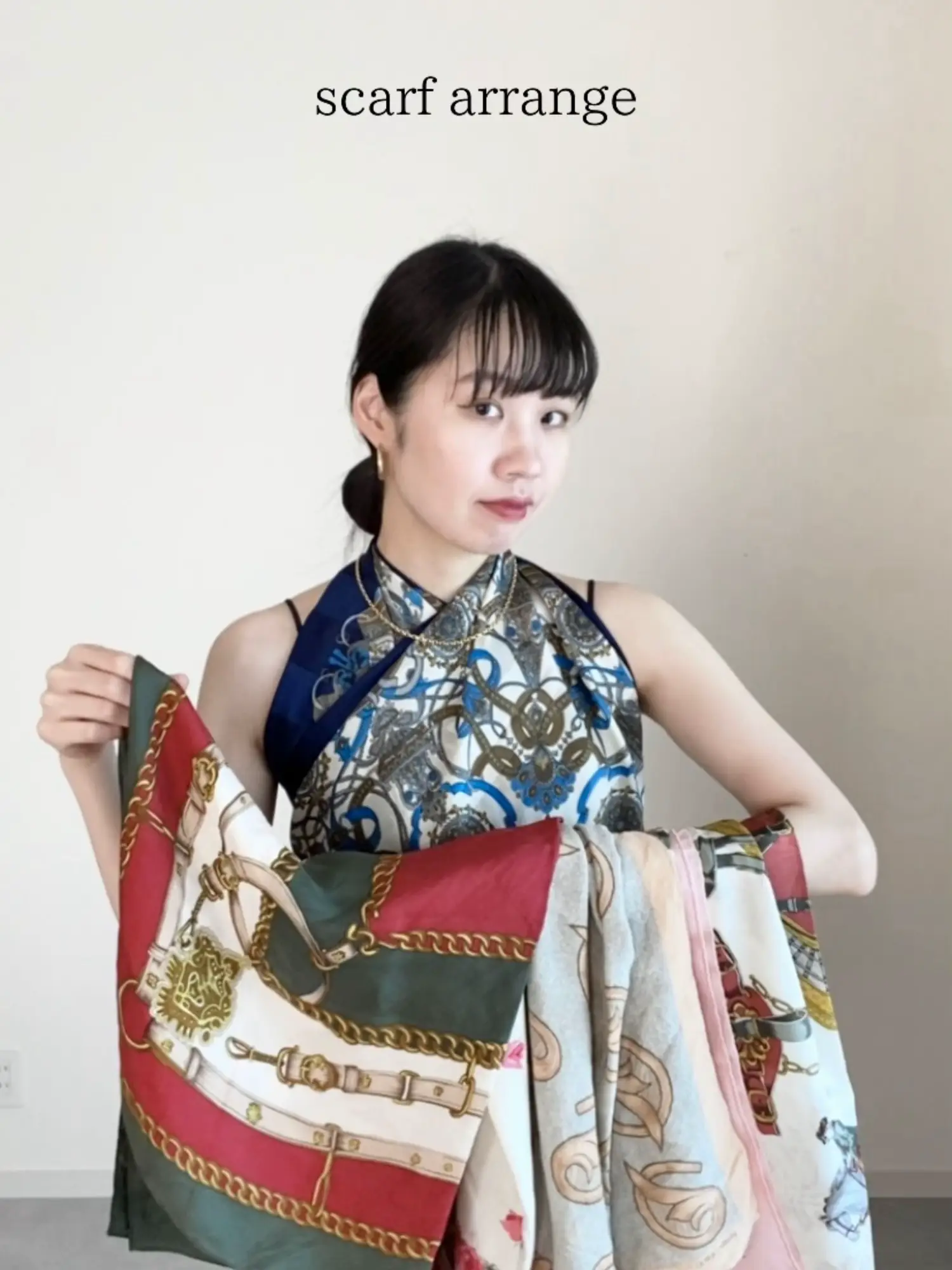 scarf arrange | ひなの投稿動画 | Lemon8