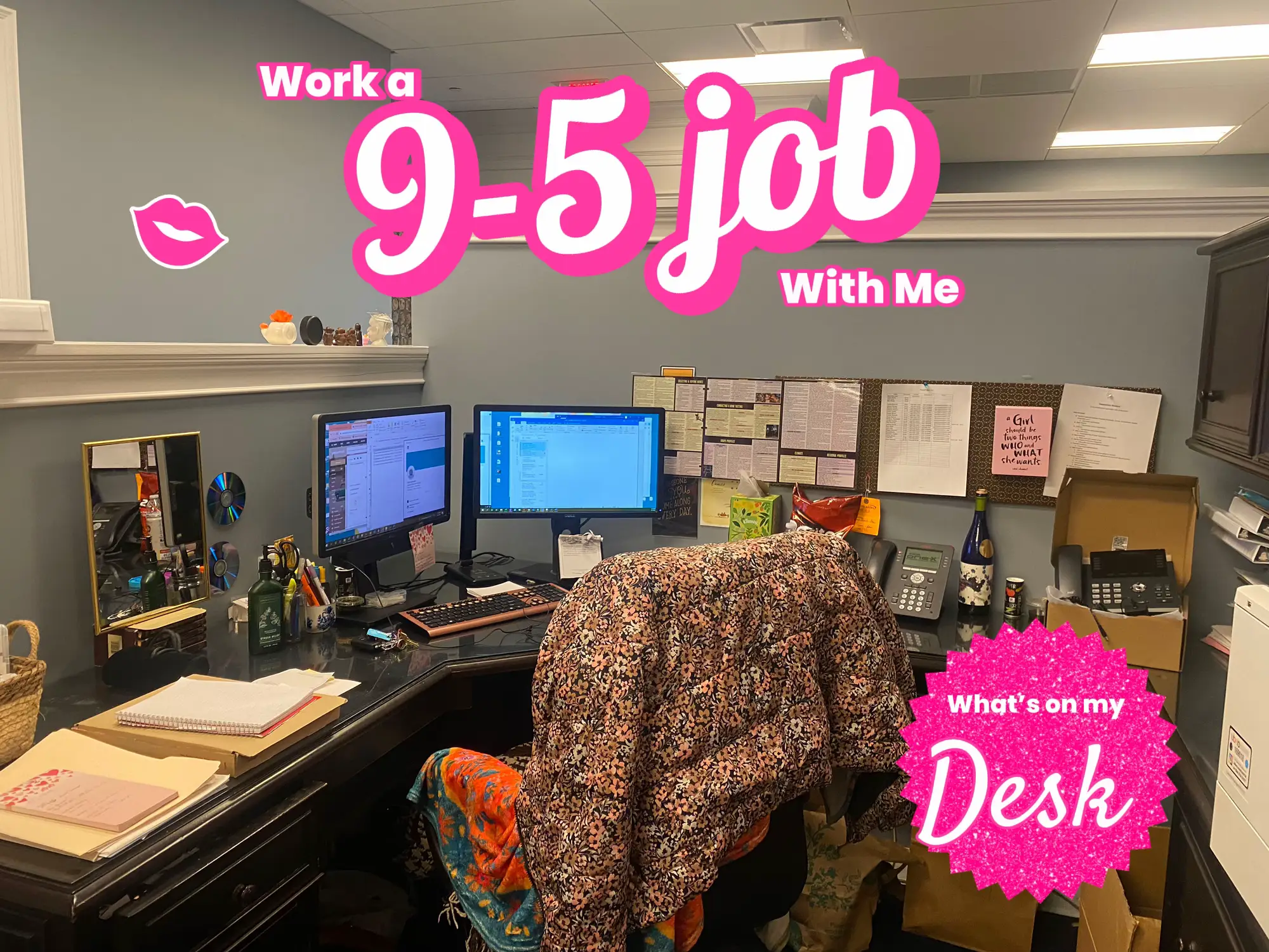 Work with me: 9-5 day in the life and Desk setup 🖥️ | Gallery posted by ...
