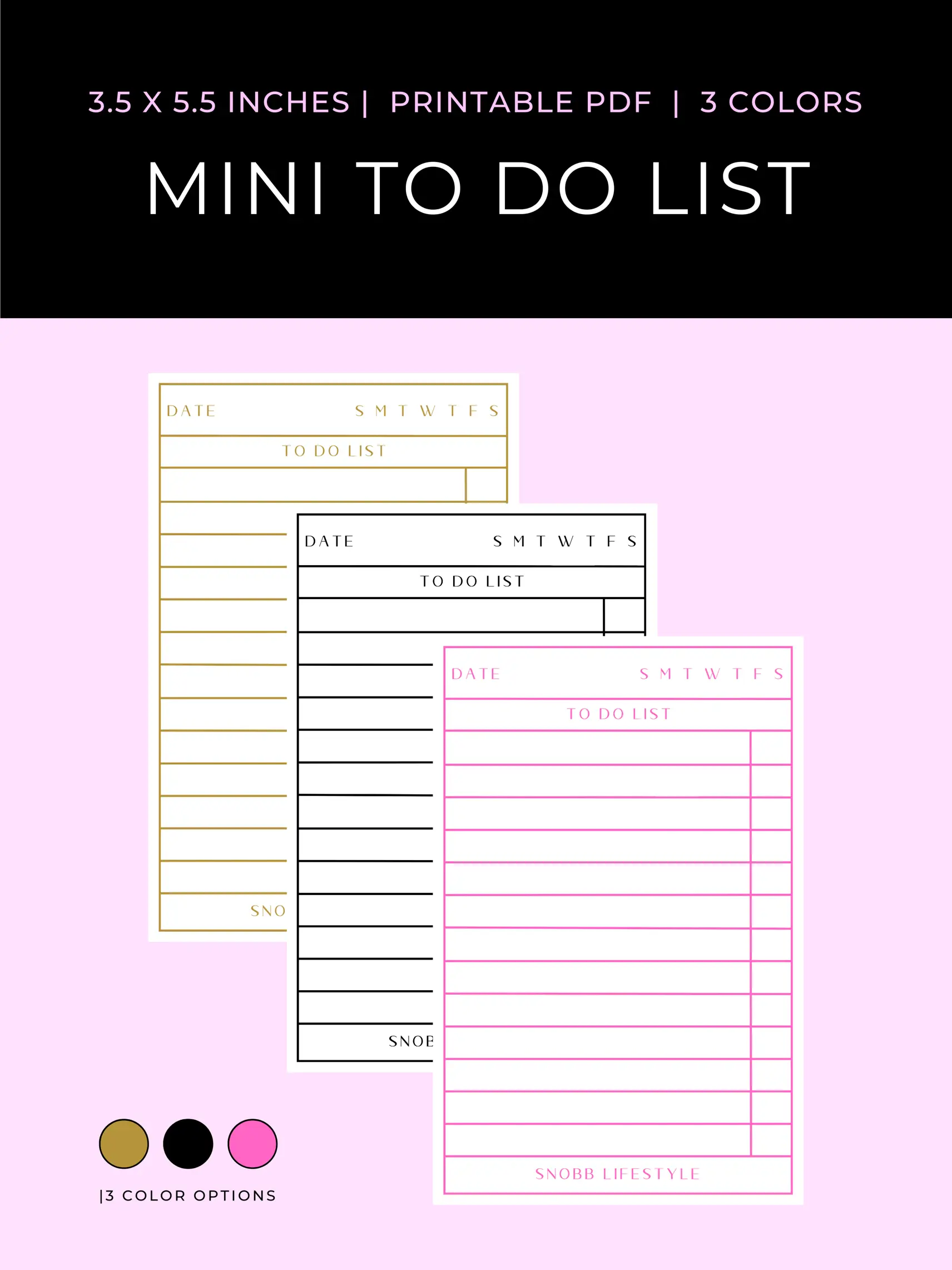 Mini To Do List | Gallery posted by SnobbLifestyle | Lemon8