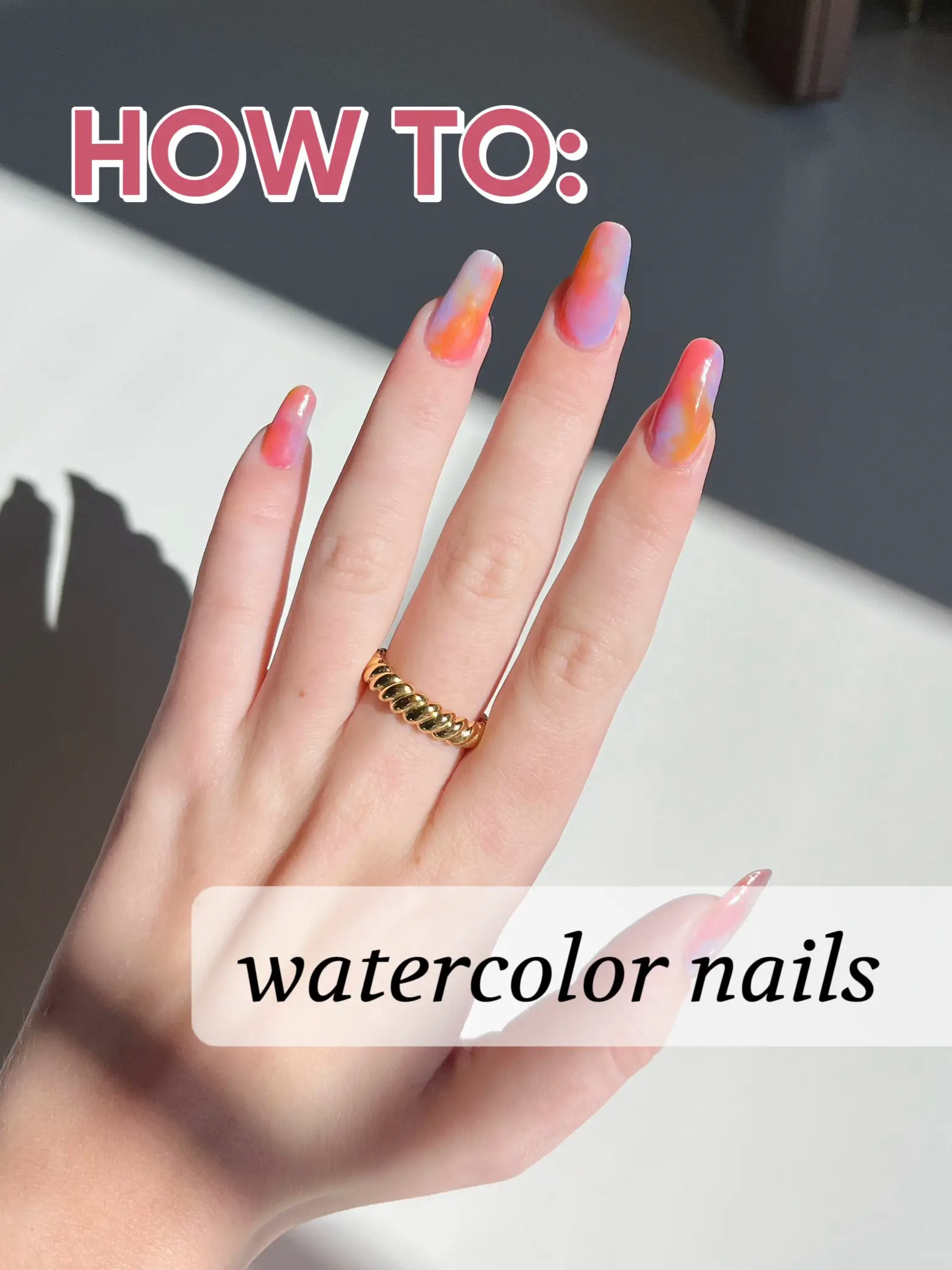 HOW TO: watercolor nails 🎨💅🏻 | Gallery posted by Julia | Nails ♡ | Lemon8