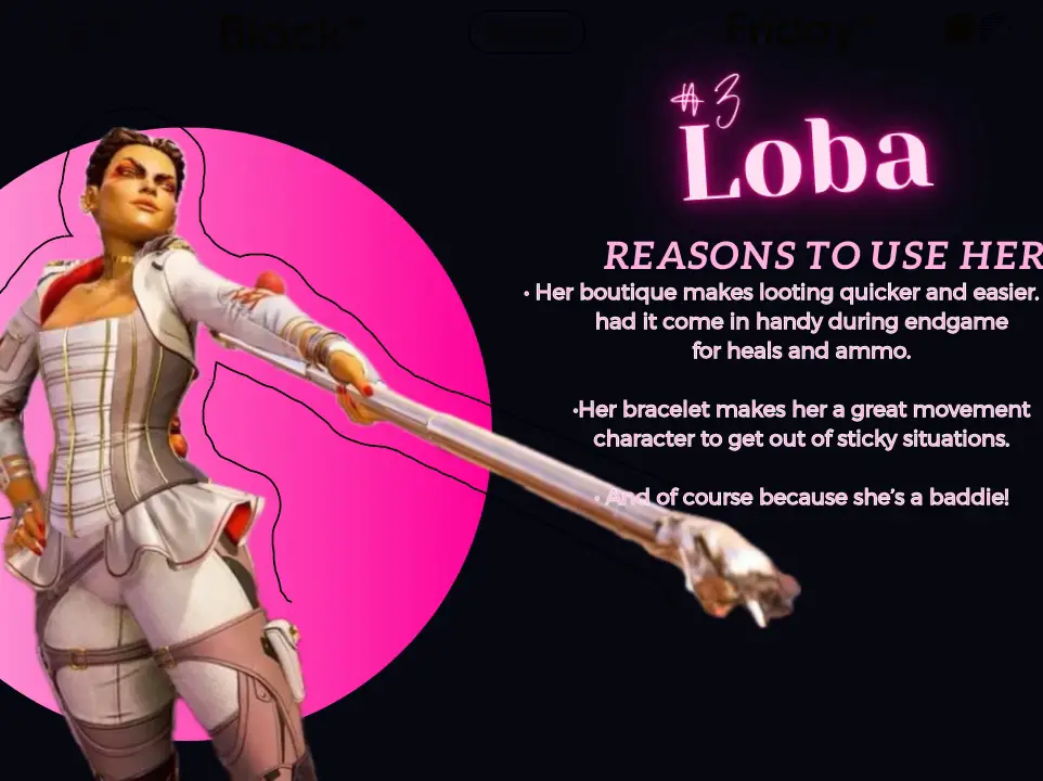 My Top 3 Apex Mains | แกลเลอรีที่โพสต์โดย NotoriousPhay | Lemon8