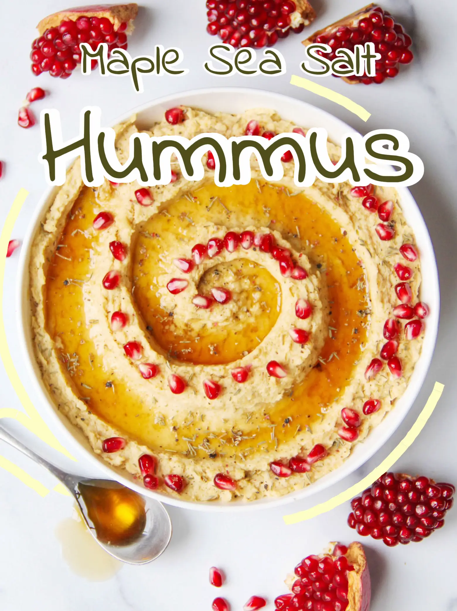 Maple Sea Salt Hummus with Pomegranate | Gallery posted by Lee | Lemon8