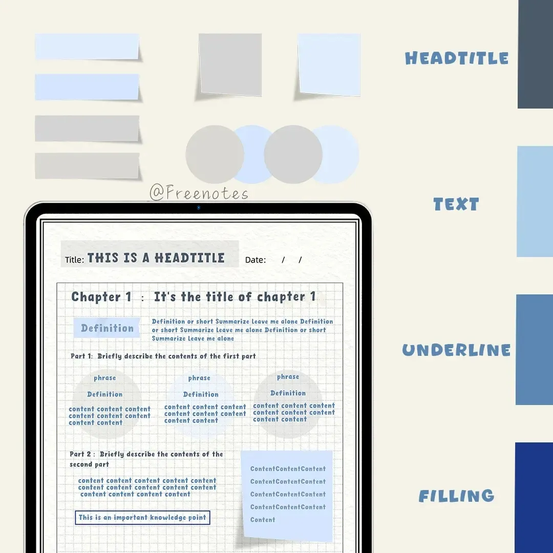 DIGITAL NOTES IDEAS💙📘 | Gallery posted by Freenotes | Lemon8