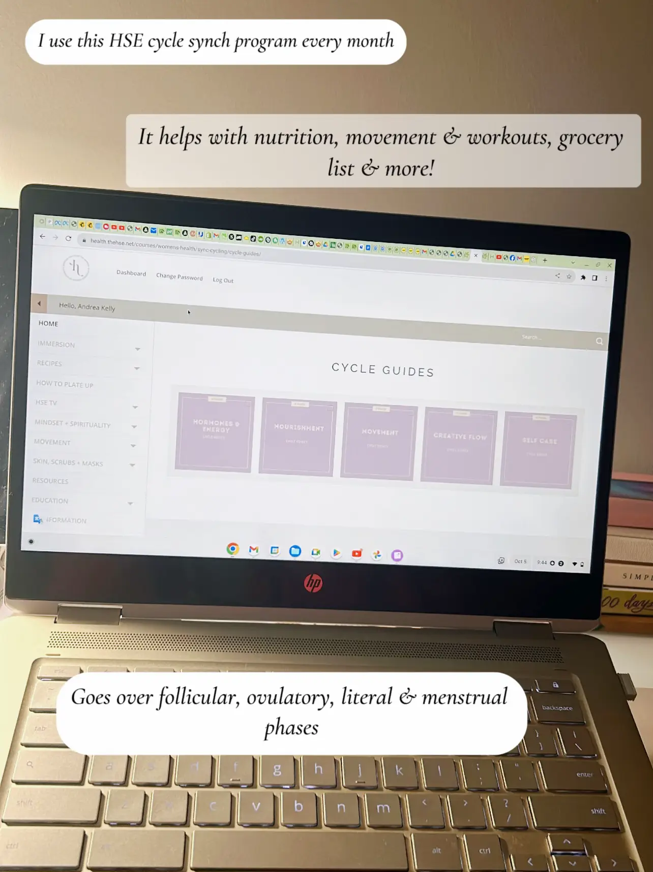 HSE Cycle Sync Program | แกลเลอรีที่โพสต์โดย Andrea Kelly | Lemon8