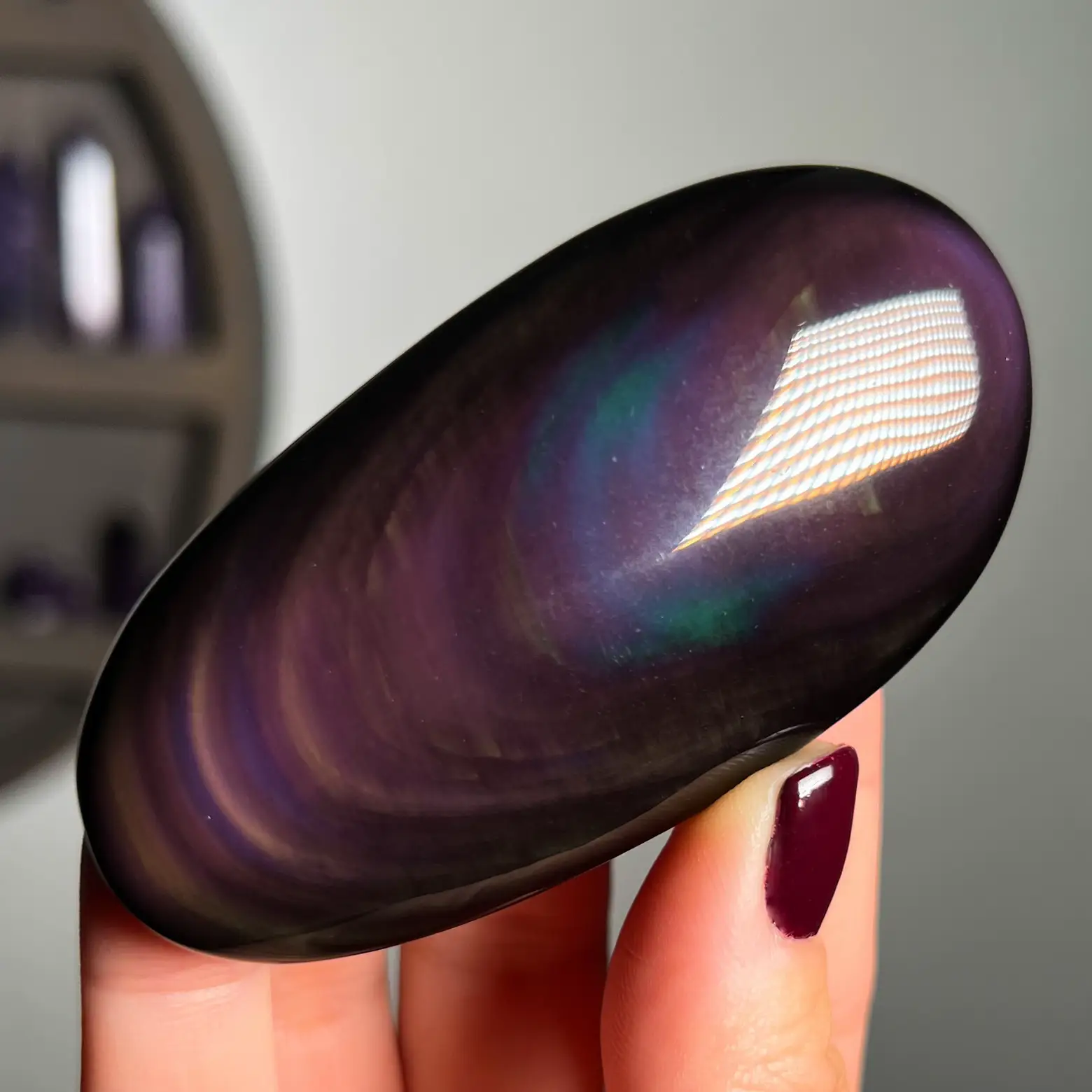 Rainbow Obsidian 🌈 | Gallery posted by NouveauCrystals | Lemon8
