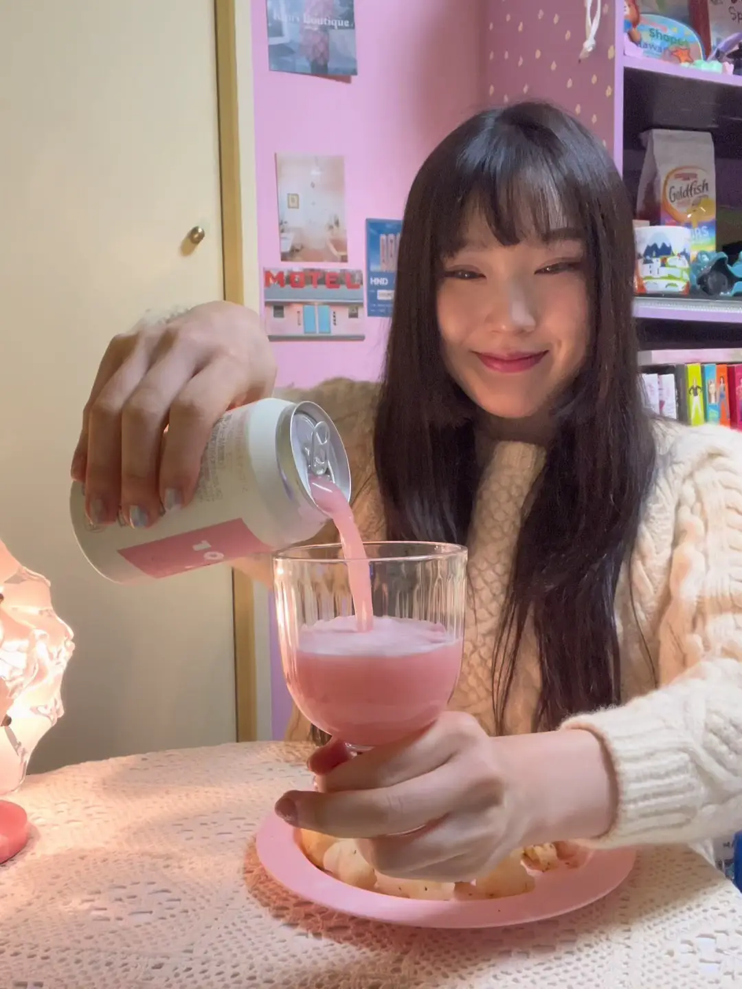 เค้กข้าวชีสกรอบ & KALDI สตรอเบอร์รี่ Makgeolli🍓 | วิดีโอที่เผยแพร่โดย ︎𝓚𝓾𝓻𝓾𝓶𝓲 ︎ | Lemon8