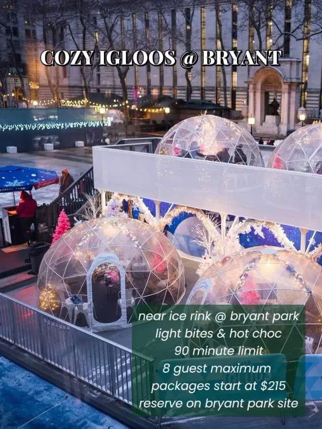 NYC CHRISTMAS: WHERE TO DRINK & EAT IN AN IGLOO | Gallery posted by ...