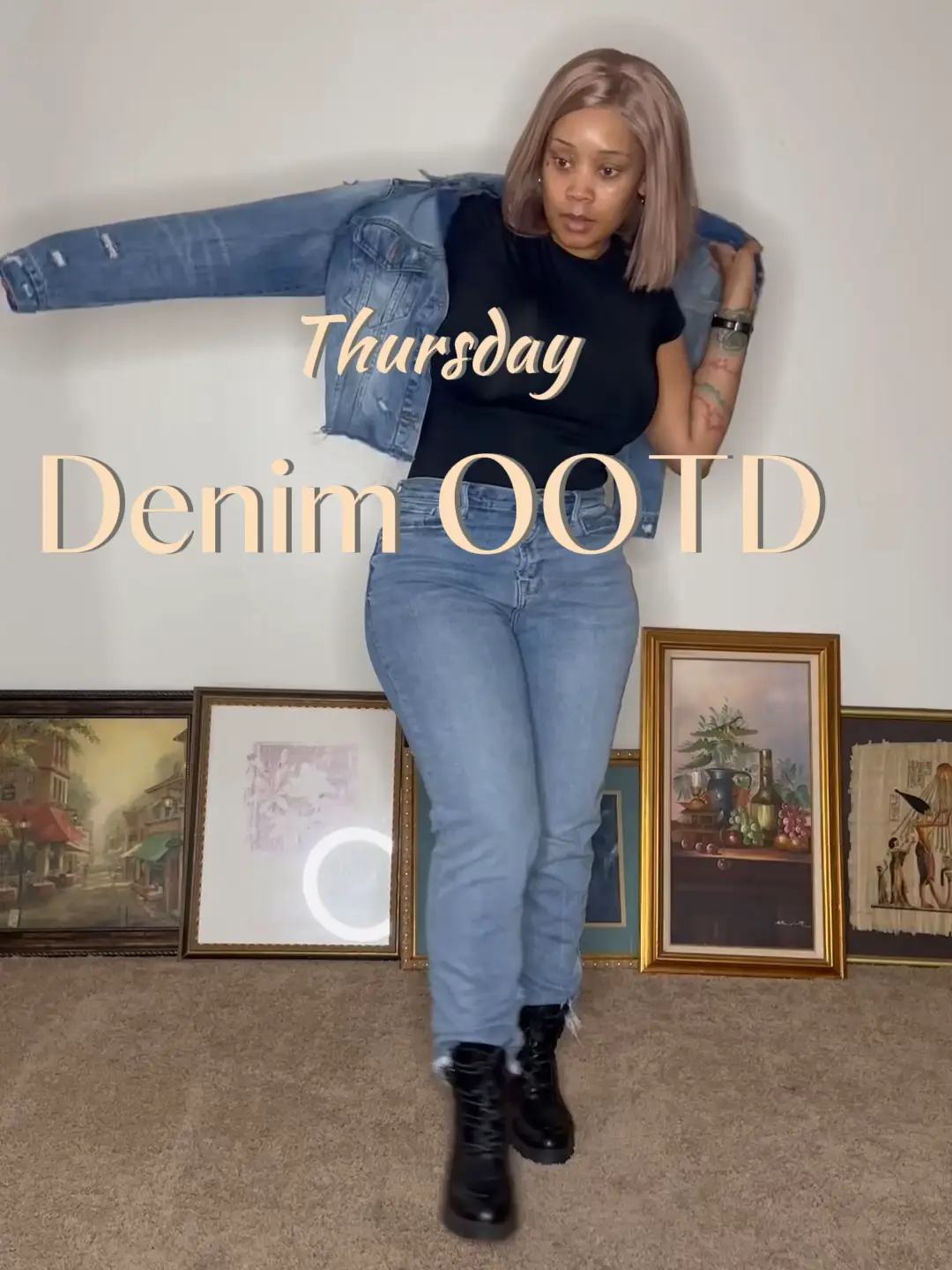 Denim OOTD | Video published by The Confident 🍑 | Lemon8