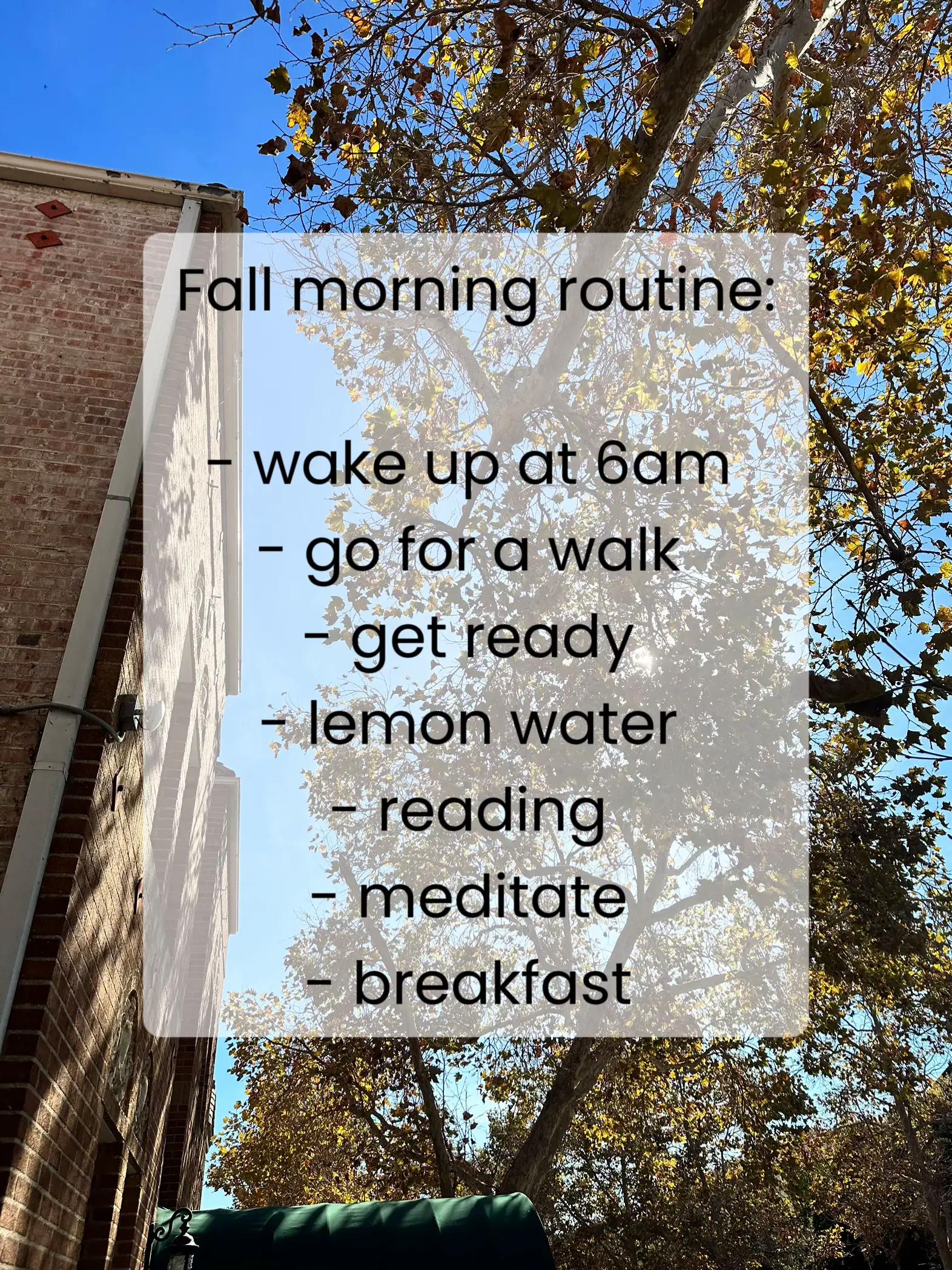 FALL MORNING ROUTINE | Gallery posted by Lulu 🧸 | Lemon8