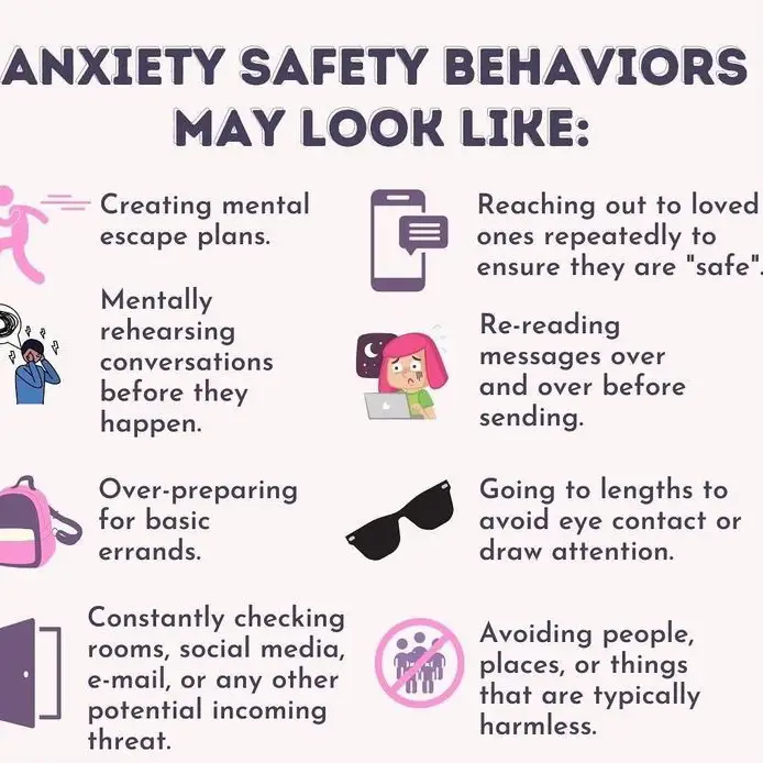 Anxiety safety Behaviors | Gallery posted by Anxiety Diary | Lemon8
