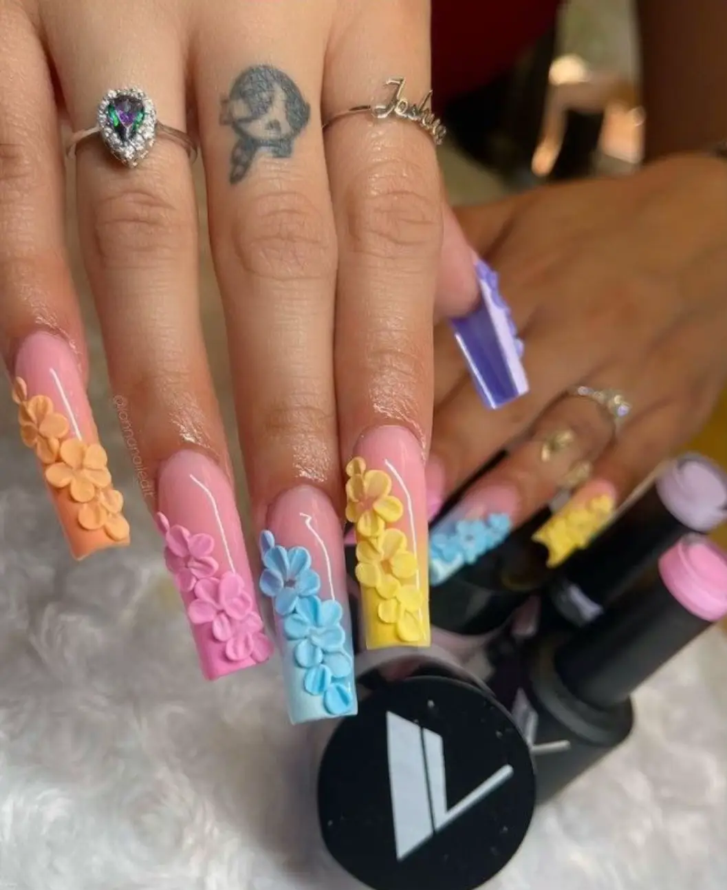 Acrylic Flower Nail Inspo 🌸 | Gallery posted by Xoacrylic | Lemon8