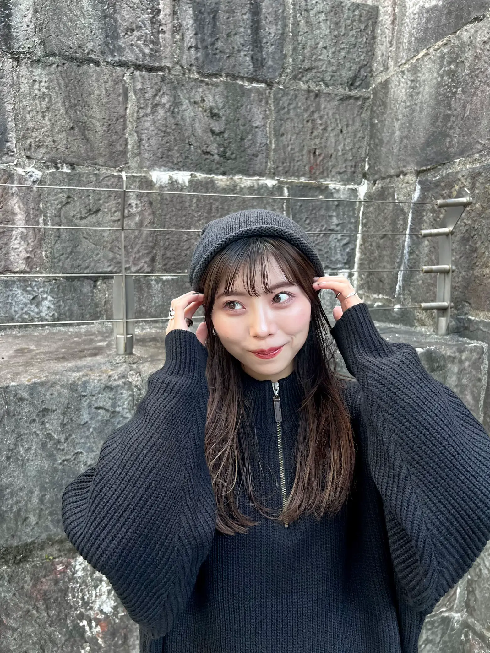 【WEGO】黒好きｵﾝﾅによる、WEGOの可愛すぎるハーフZIPニット🧏🏻‍♀️ ️ | MONAMIが投稿したフォトブック | Lemon8